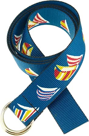Thomas Bates D-Ring Sailing Belt (Blue Spinnaker) at Amazon Women’s ...