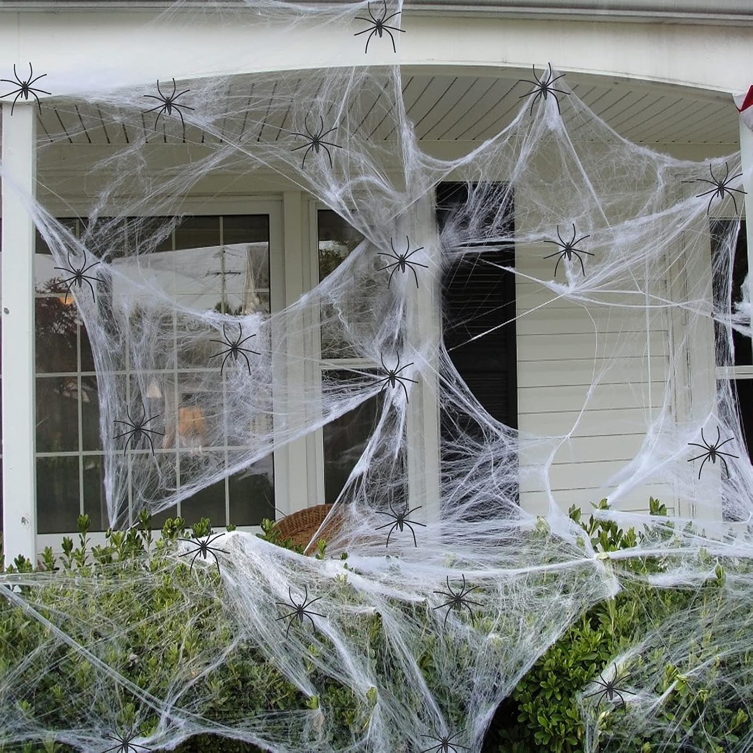 Halloween Decorations Spider Web 60g with 30pcs Fake Spiders for ...