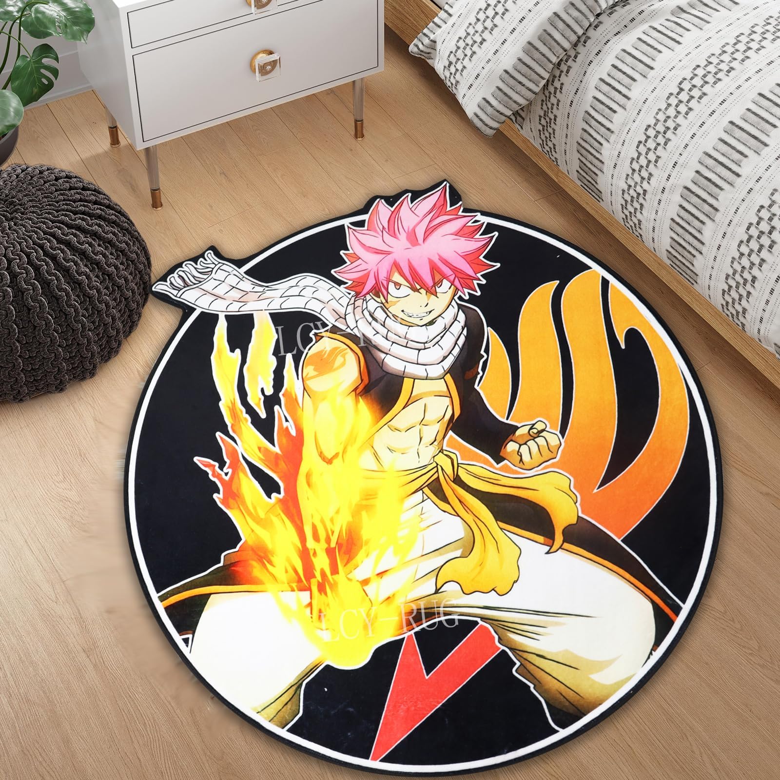 Amazon.com: Anime Carpet Circular Area Shape Rug Non Slip Ultra Soft ...