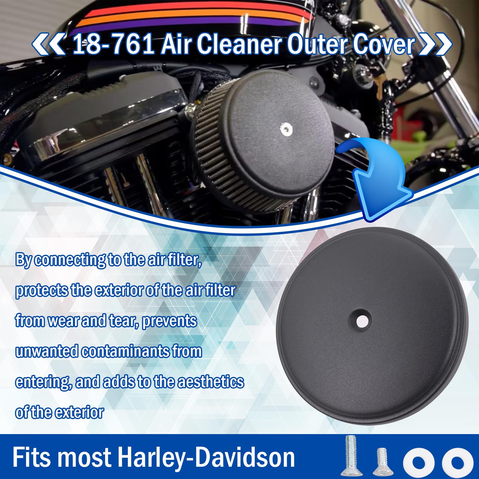 Custom Harley Filter Covers Custom Air Cleaners For Motorcycles ...