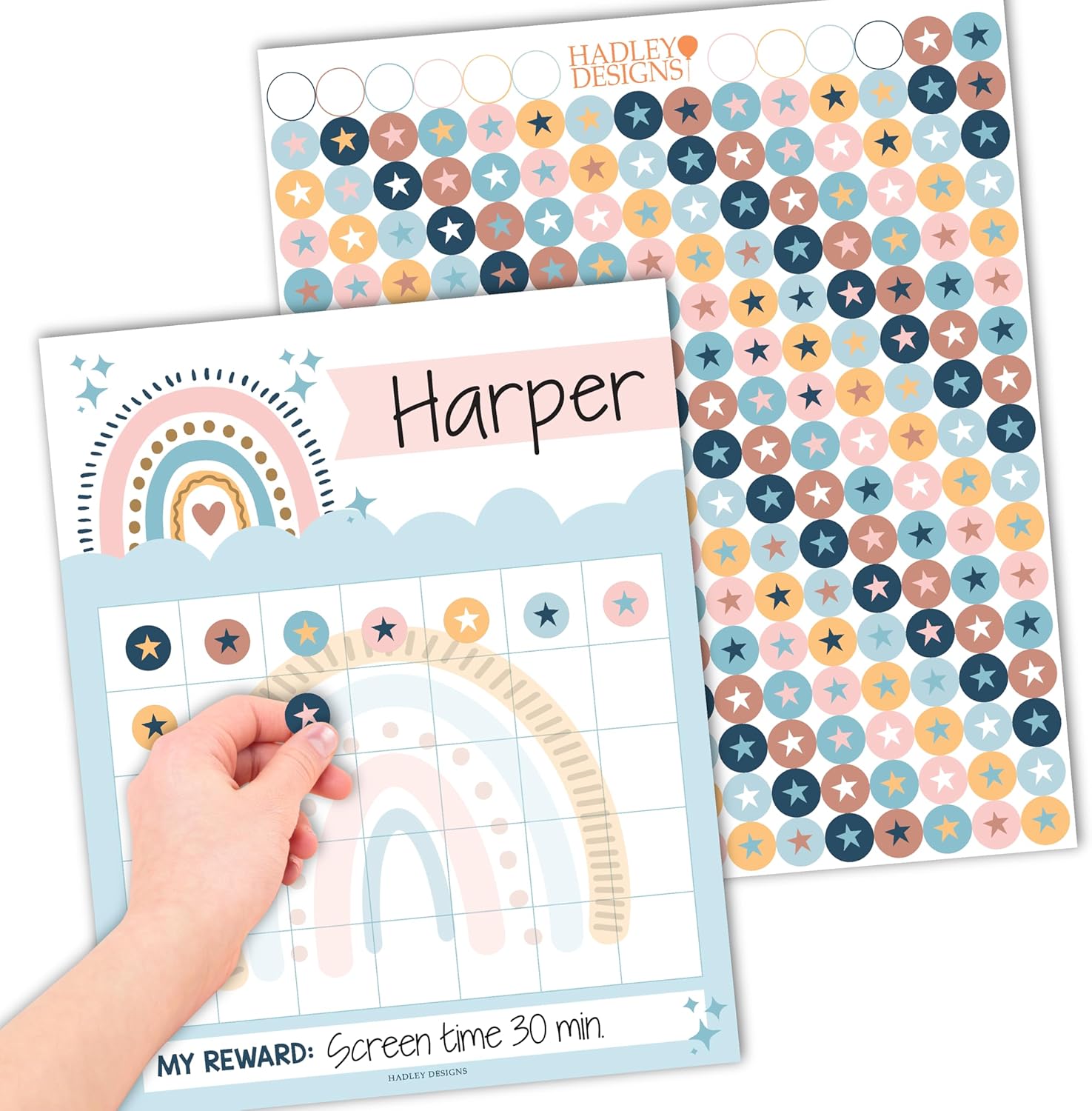 Amazon.com : Sticker Chart for Kids Behavior at Home & Classroom - 25 ...