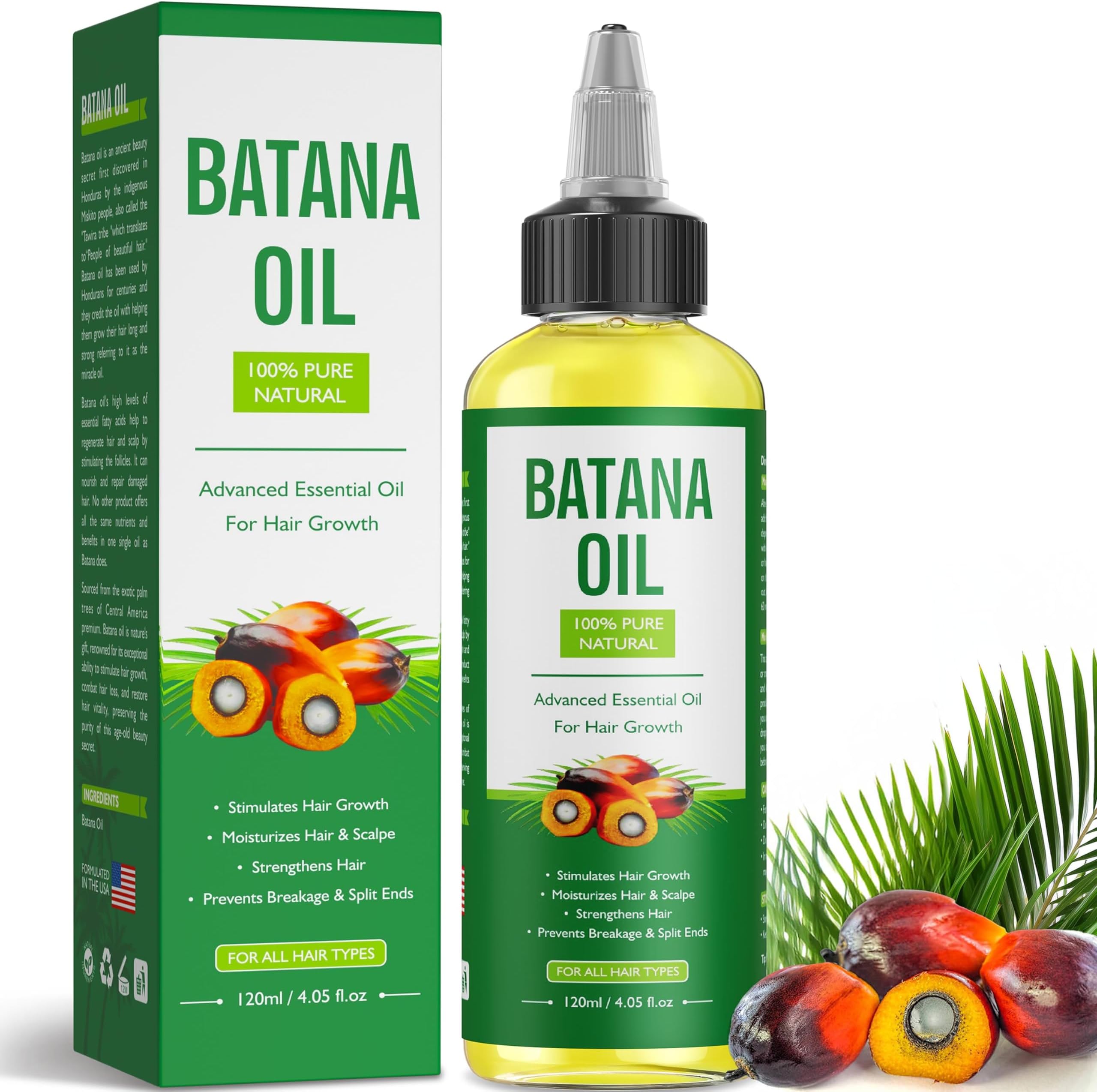 Amazon.com: Botana Oil Hair Growth Batana Oil for Hair Growth Dr Sebi ...