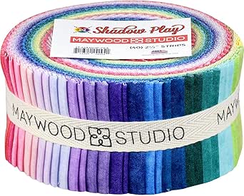 Amazon.com: Shadow Play Peaceful Strips 40 2.5-inch Strips Jelly Roll ...