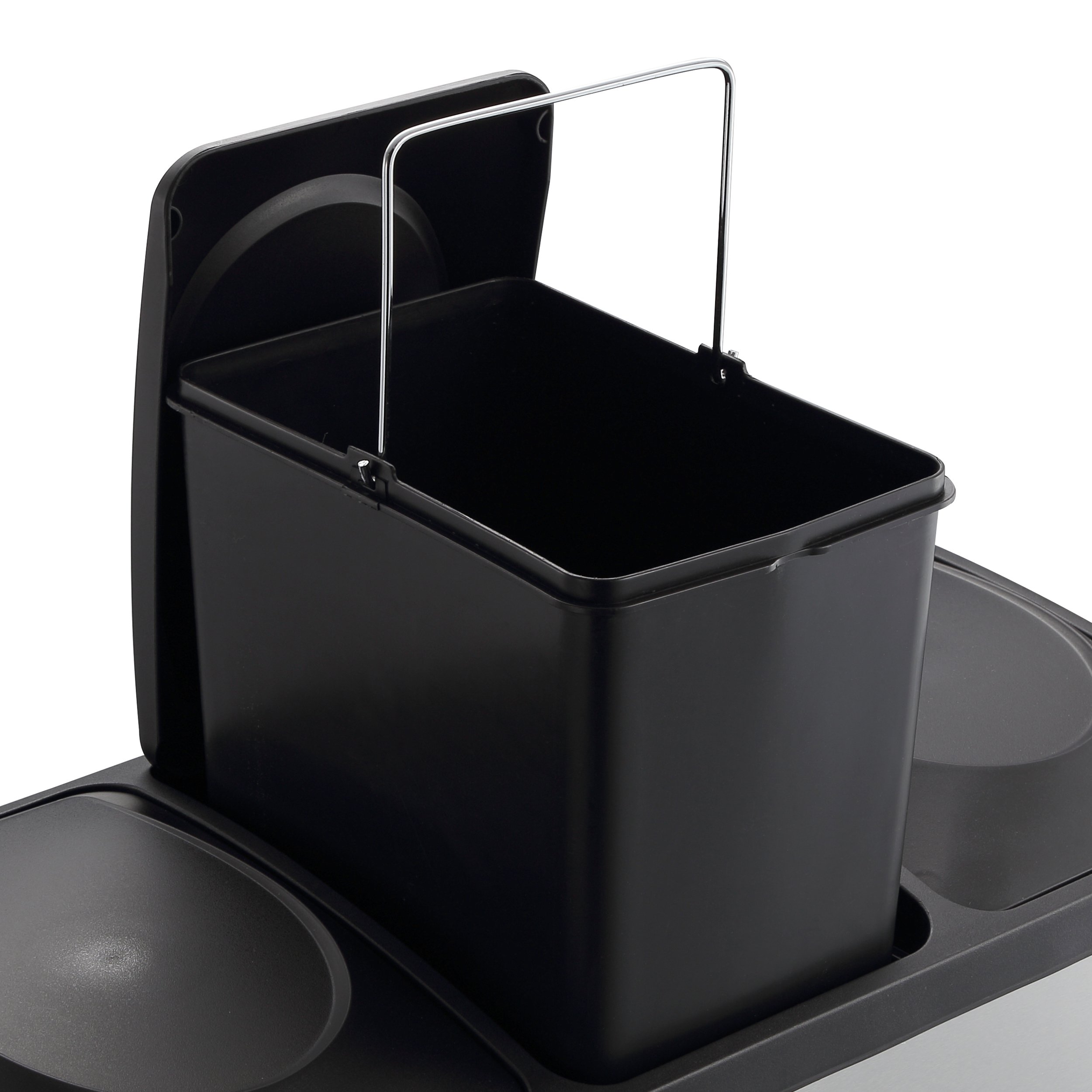 Buy Mari Home Large Rubbish Bin | Triple Waste Bin | 45L (15L X 3 ...