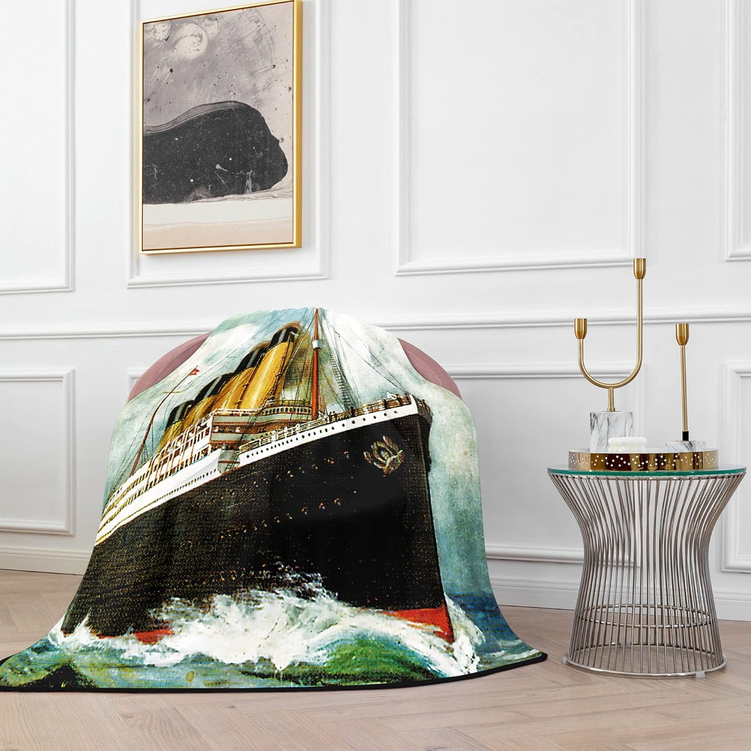 Suike Manta de franela de lujo de 50 x 60 pulgadas, diseño vintage ...