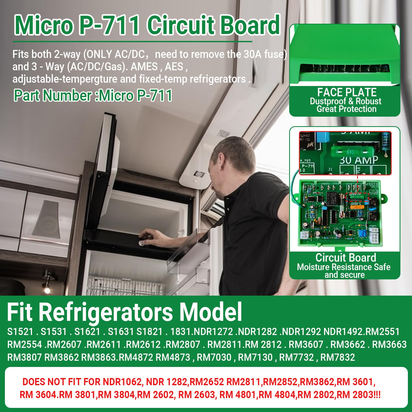 ROBOA Micro P-711 Refrigerator Main Power Control Circuit