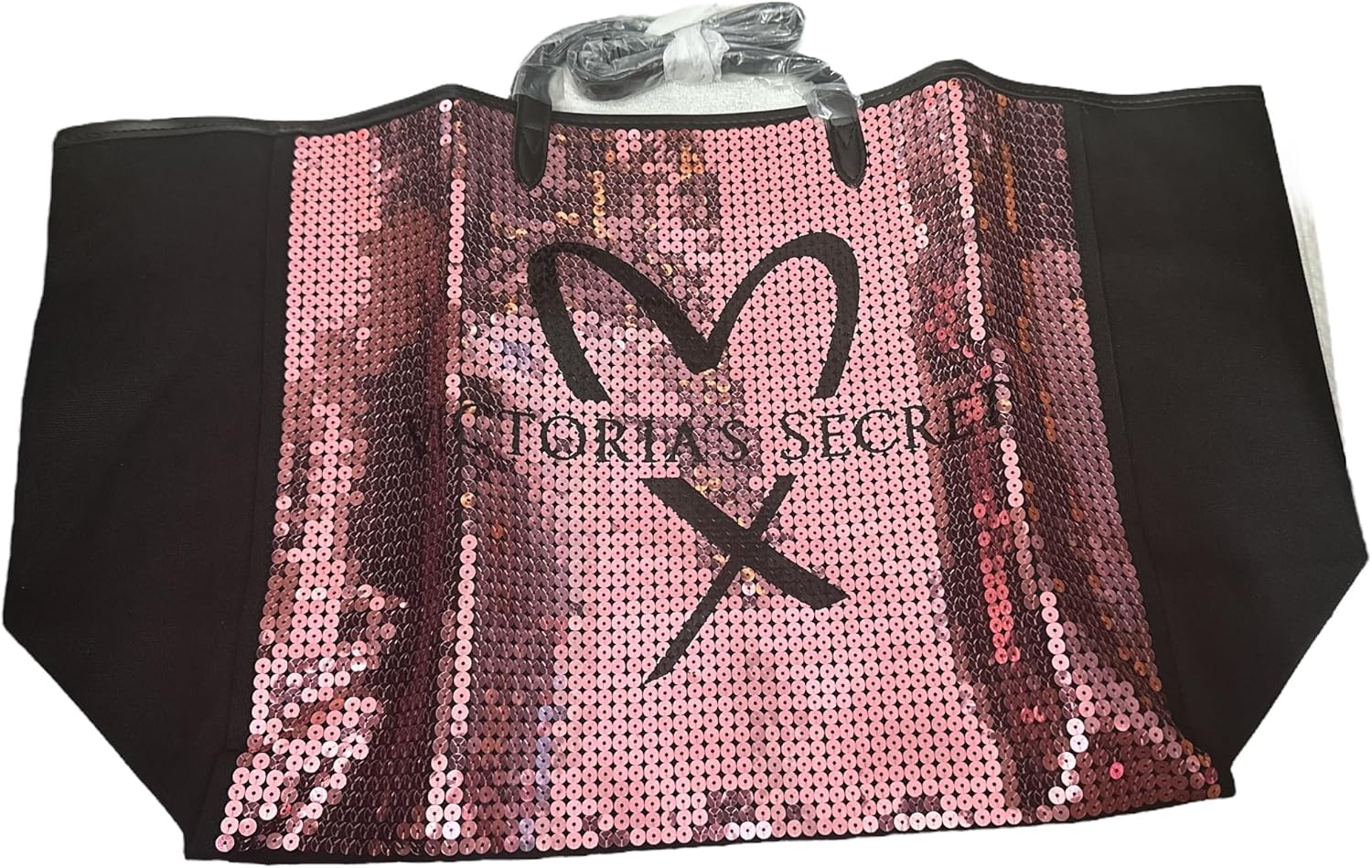 Amazon.com: Victoria's Secret Bling Sequins Tote bag Limited Edition ...