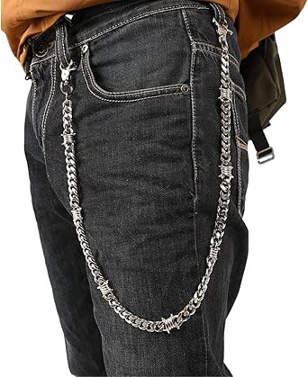 Auiremrti Biker Wallet Chain, Sturdy Pocket Chain with Round Clasp ...
