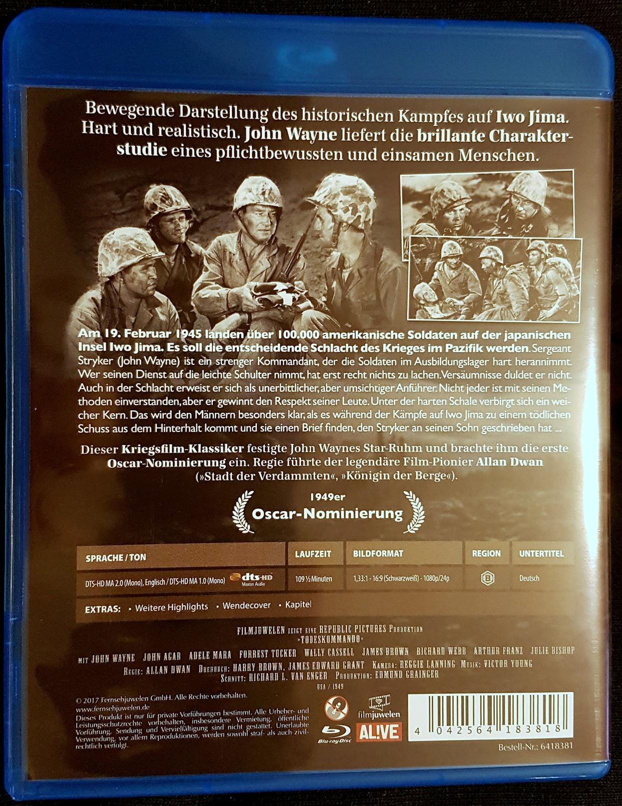 Todeskommando (Du warst unser Kamerad) (John Wayne) [Blu-ray]: Amazon ...