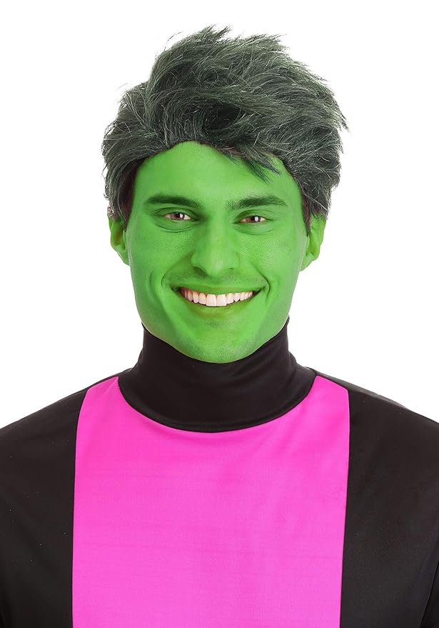 Amazon.com: Fun Costumes Green Shapeshifting Superhero Wig Men's Standard