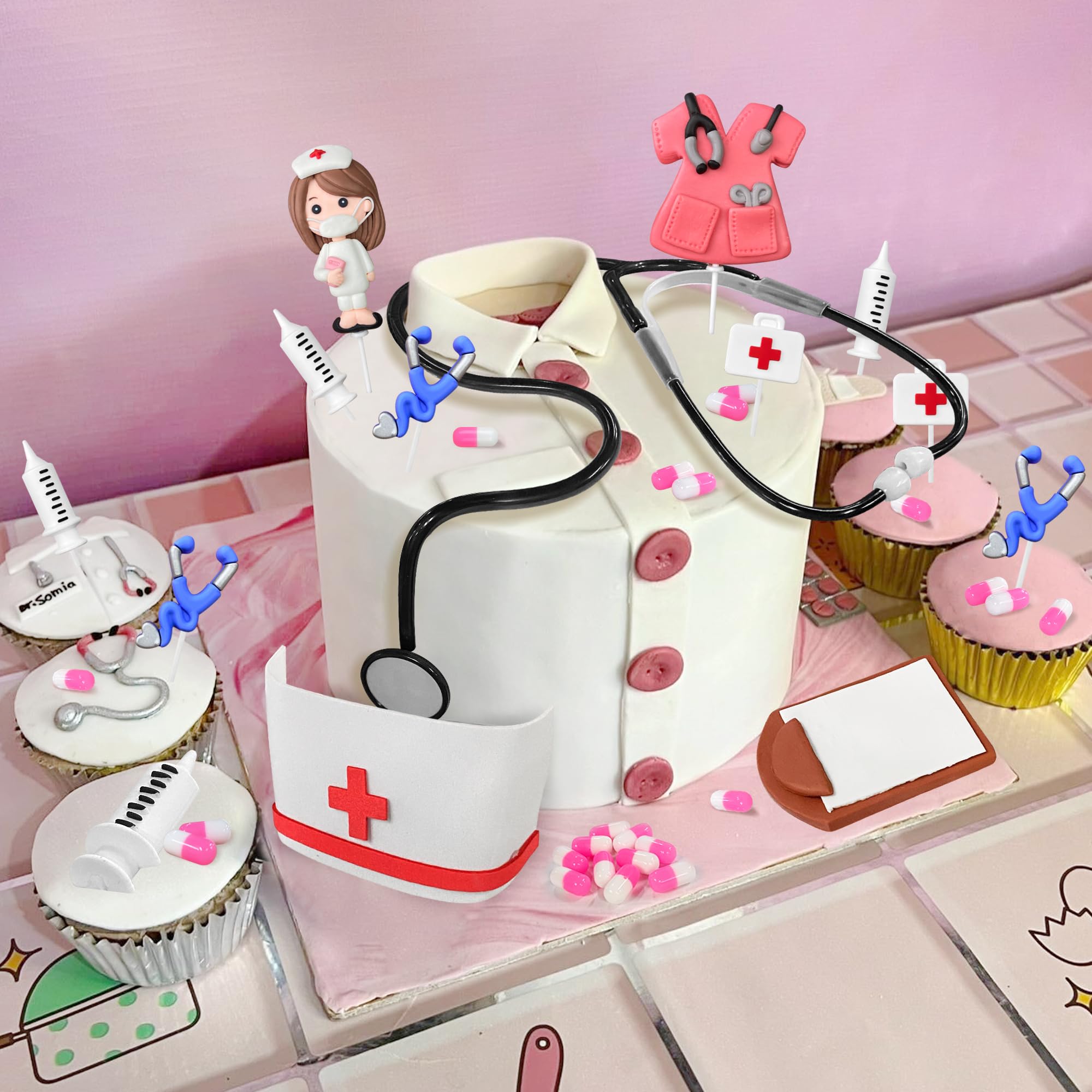 Nurse And Fireman Cake Toppers Cake Toppers For The Medical Field,