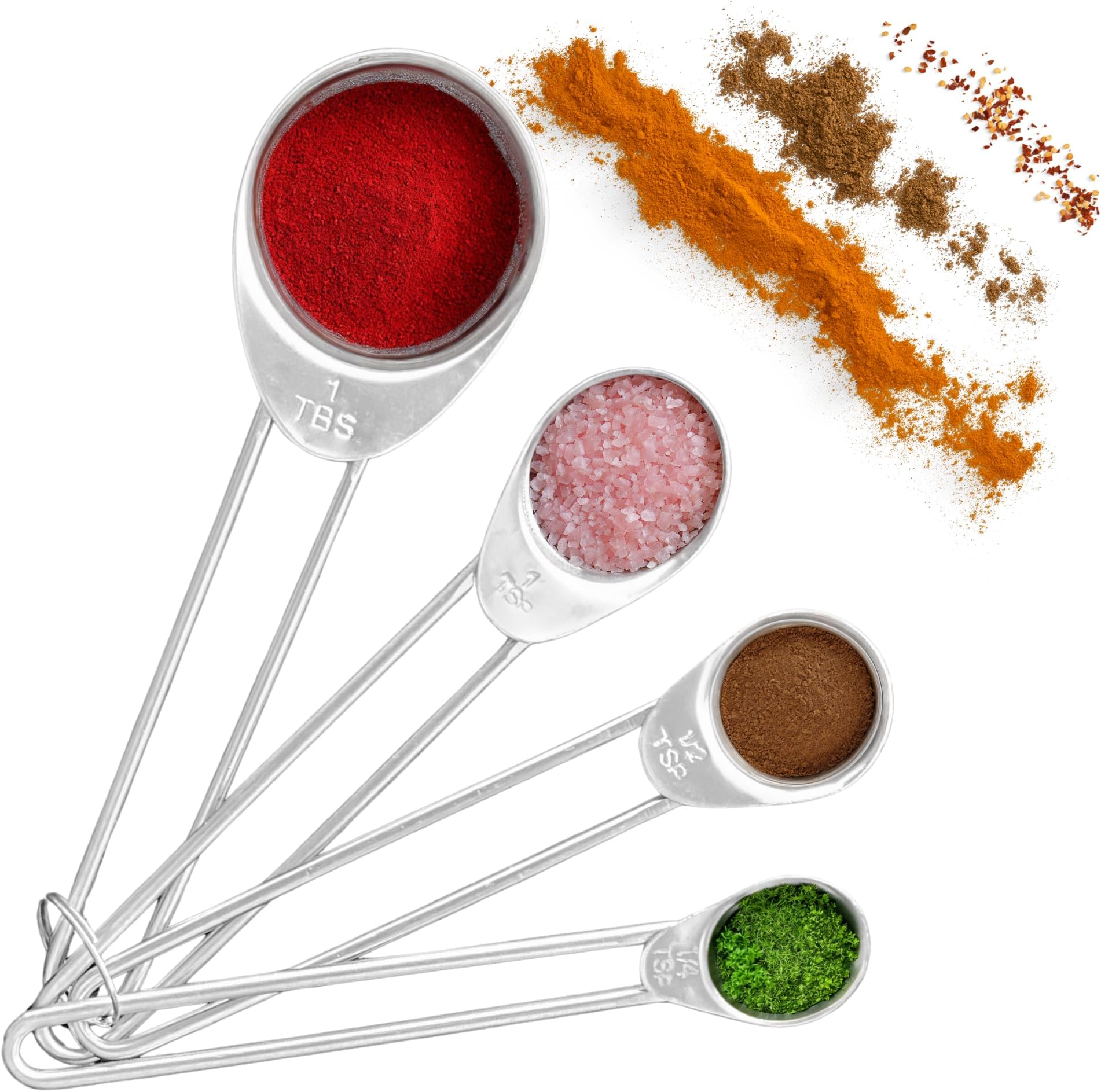 Amazon.com: Lindy's MPC4 4-Piece Stainless Steel Measuring Scoop Set ...