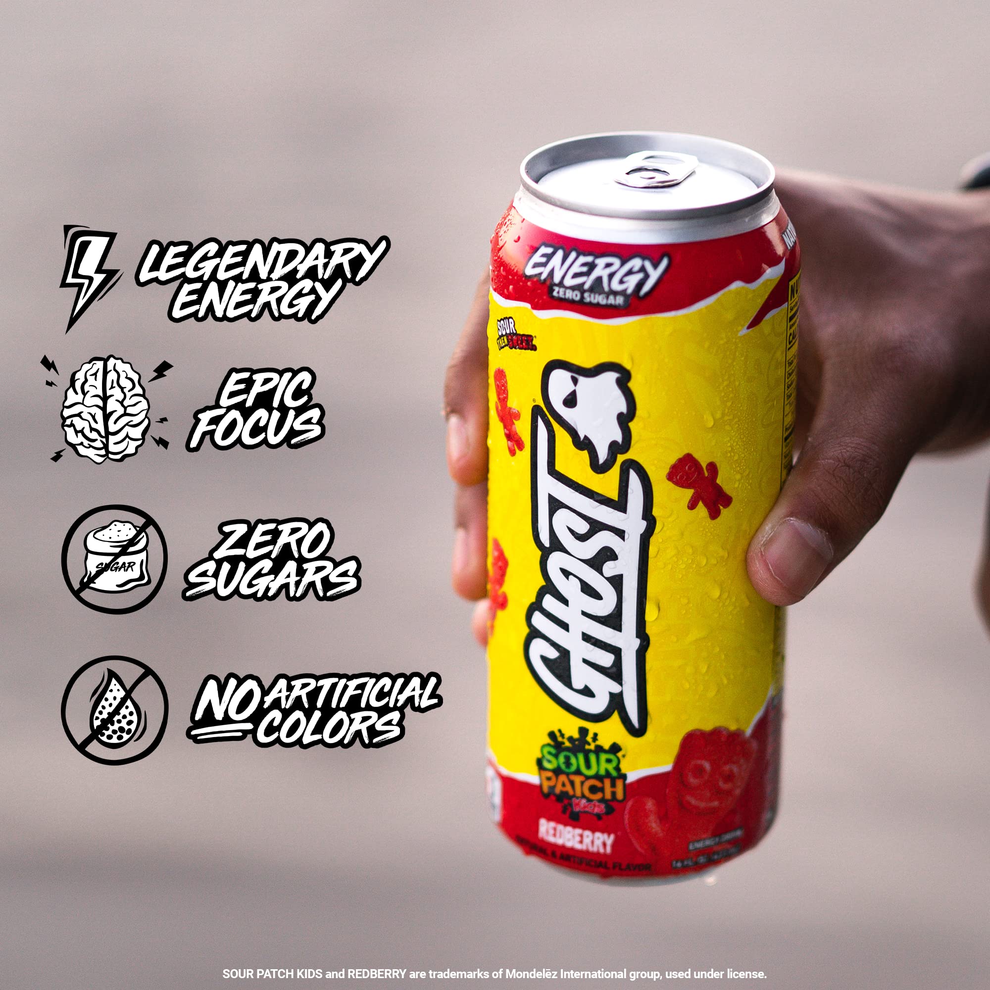Snapklik.com : Energy Drink - 12-Pack, Sour Patch Kids Redberry, 16oz - Energy & Focus & No ...