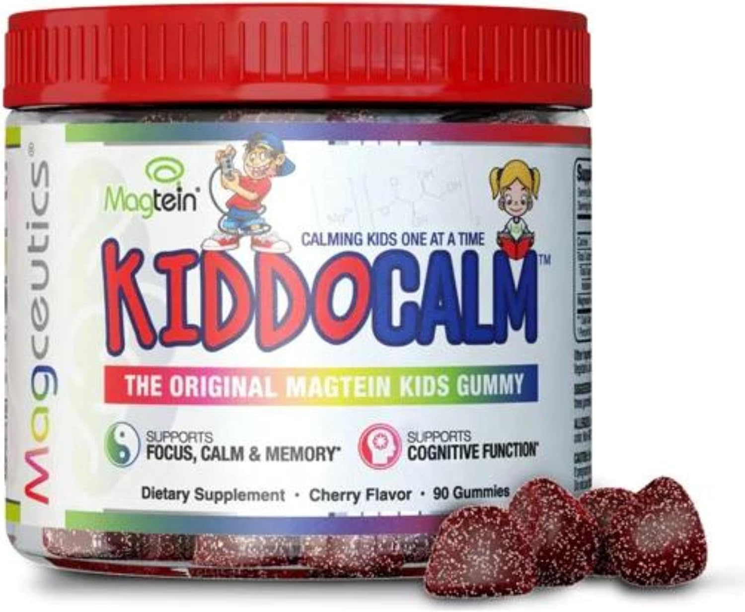 Amazon.com: Magceutics KIDDOCALM Gummies for Kids - Magtein Magnesium L ...