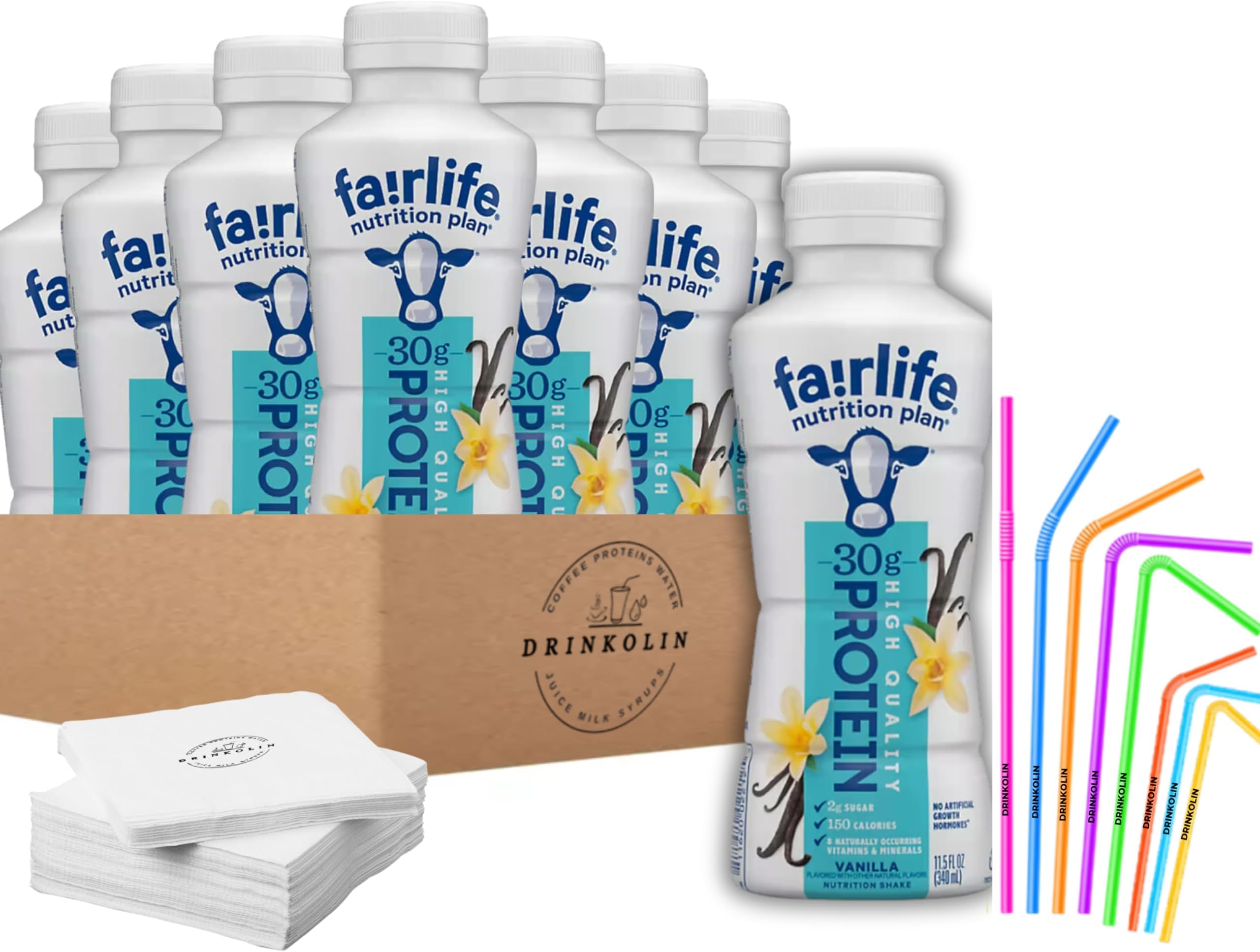 Amazon.com : Fair Life Nutrition Plan High Protein Liquid Shake ...