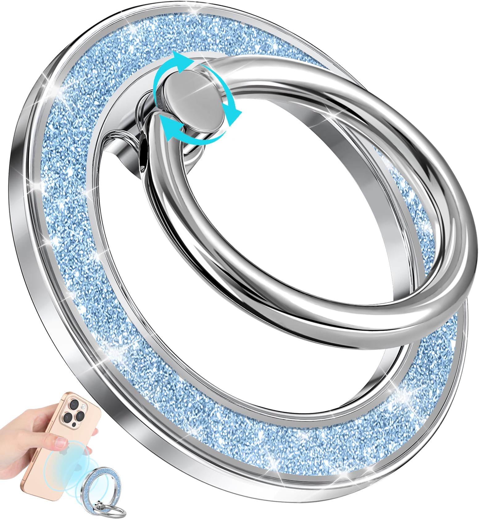 Amazon.com: LISEVO Phone Ring Holder Compatible with MagSafe - Magnetic ...