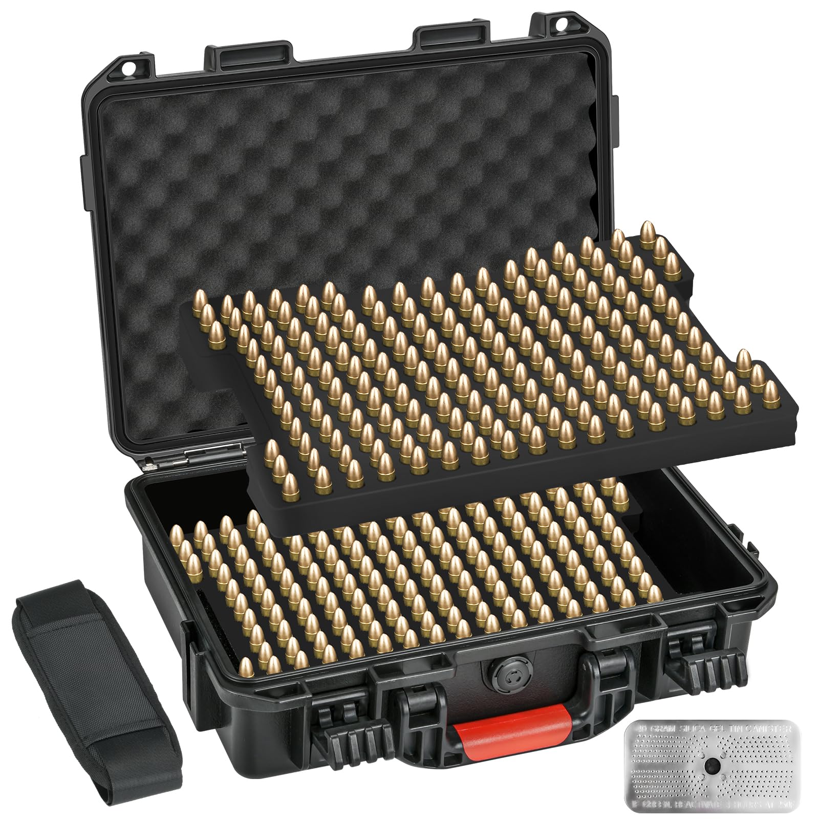 Amazon.com: LOTOCASE 9mm Ammo Storage Box with Included Silica Gel ...