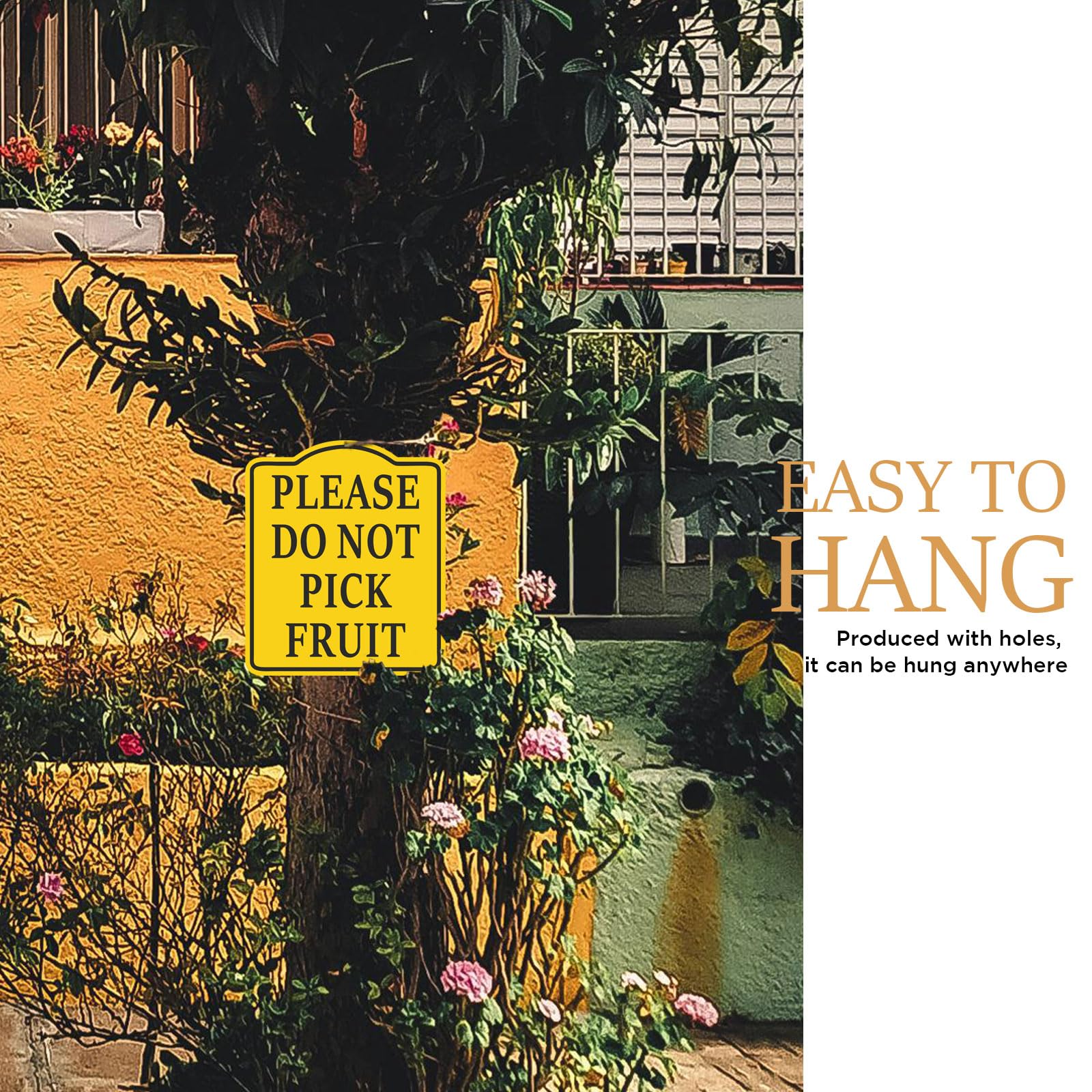 Snapklik.com : Please Do Not Pick Fruit Sign, Aluminum Composite Sign ...