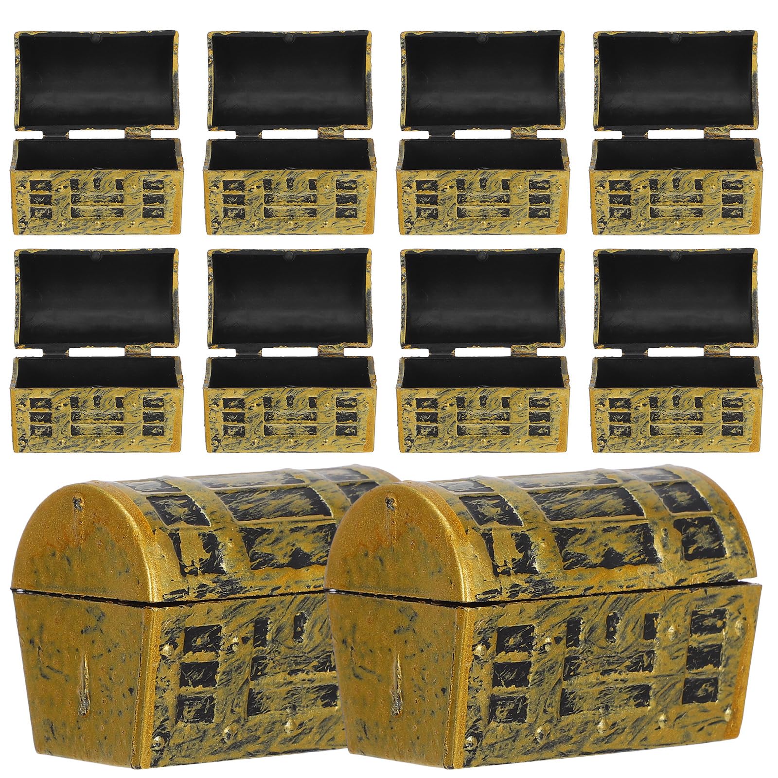 Amazon.com: Gadpiparty 10pcs Mini Pirate Treasure Chests Plastic Chests ...