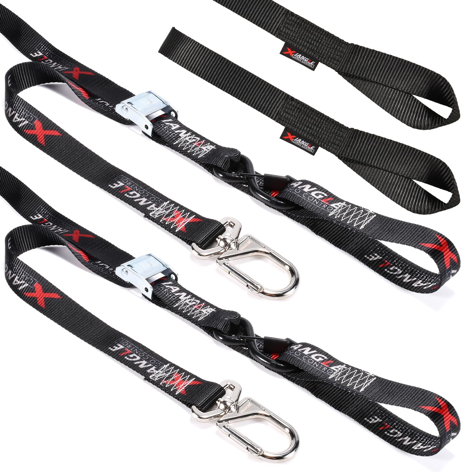 Amazon.com: XIANGLE Motorcycle Tie Down Straps - 1.5in 6ft, Cam Buckle ...