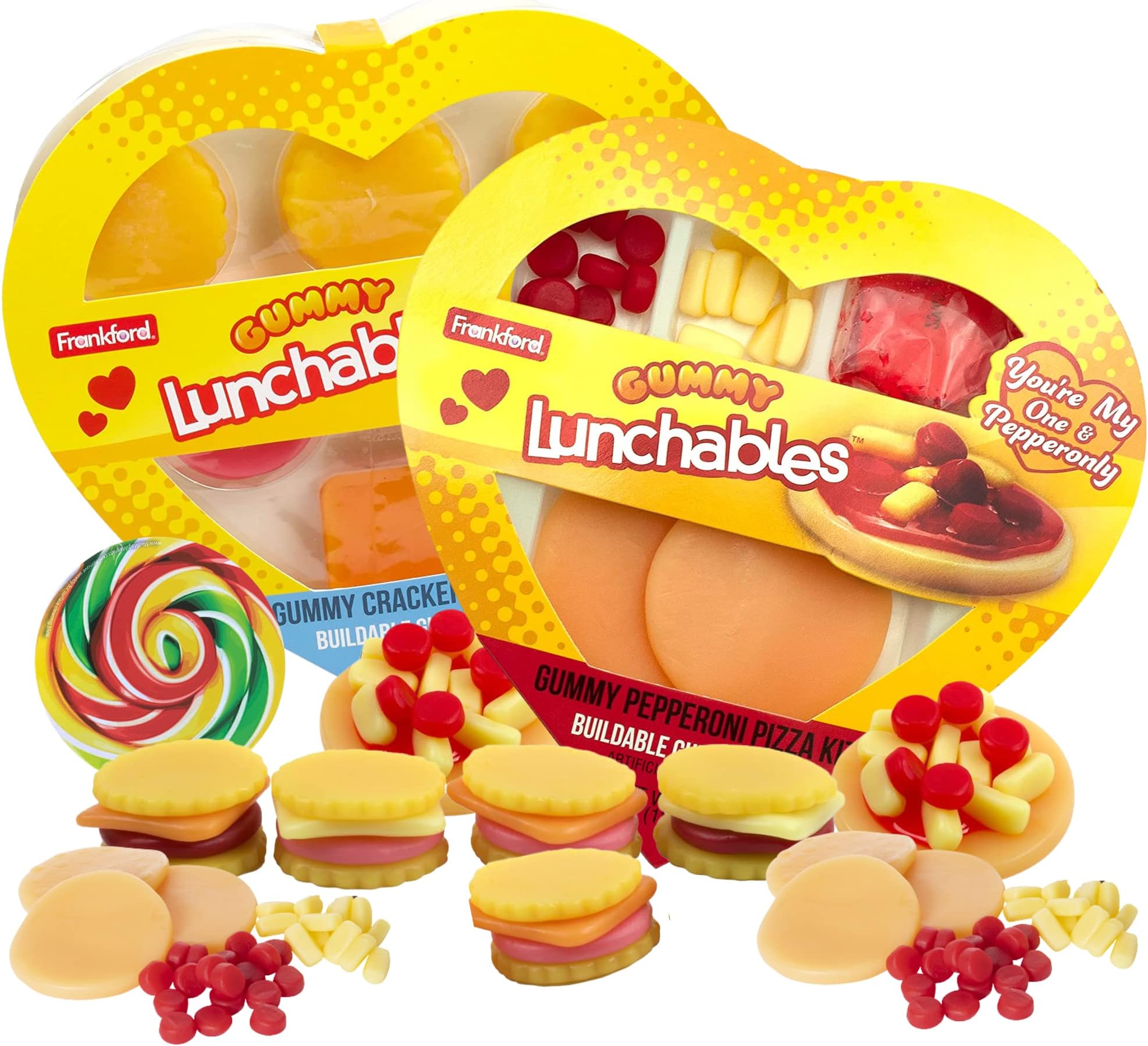 Amazon.com: Needzo Pizza and Cheese and Cracker Gummy Lunchables ...