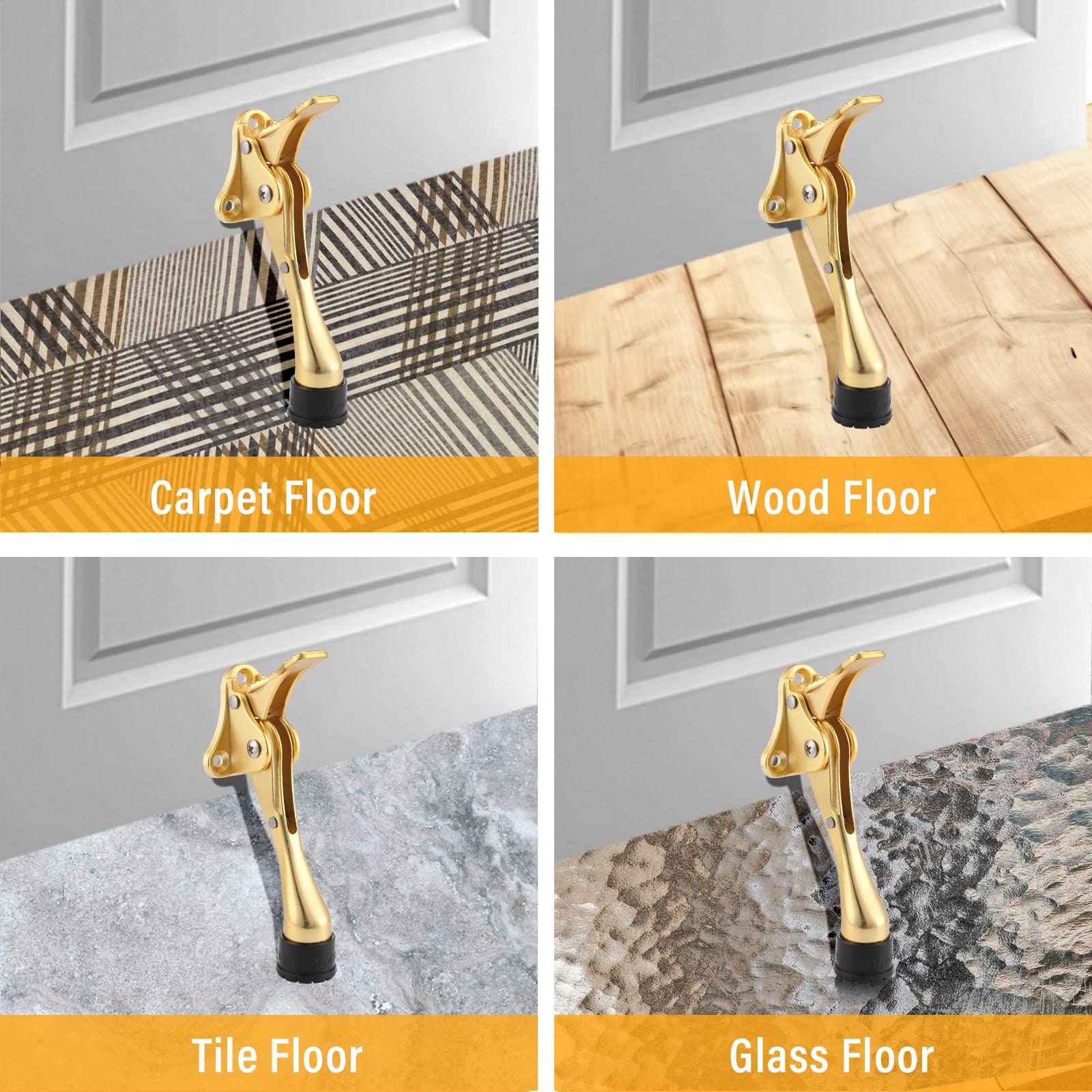 Snapklik.com : Moxweyeni 6 Pieces Heavy Duty Door Stops For Bottom Of ...