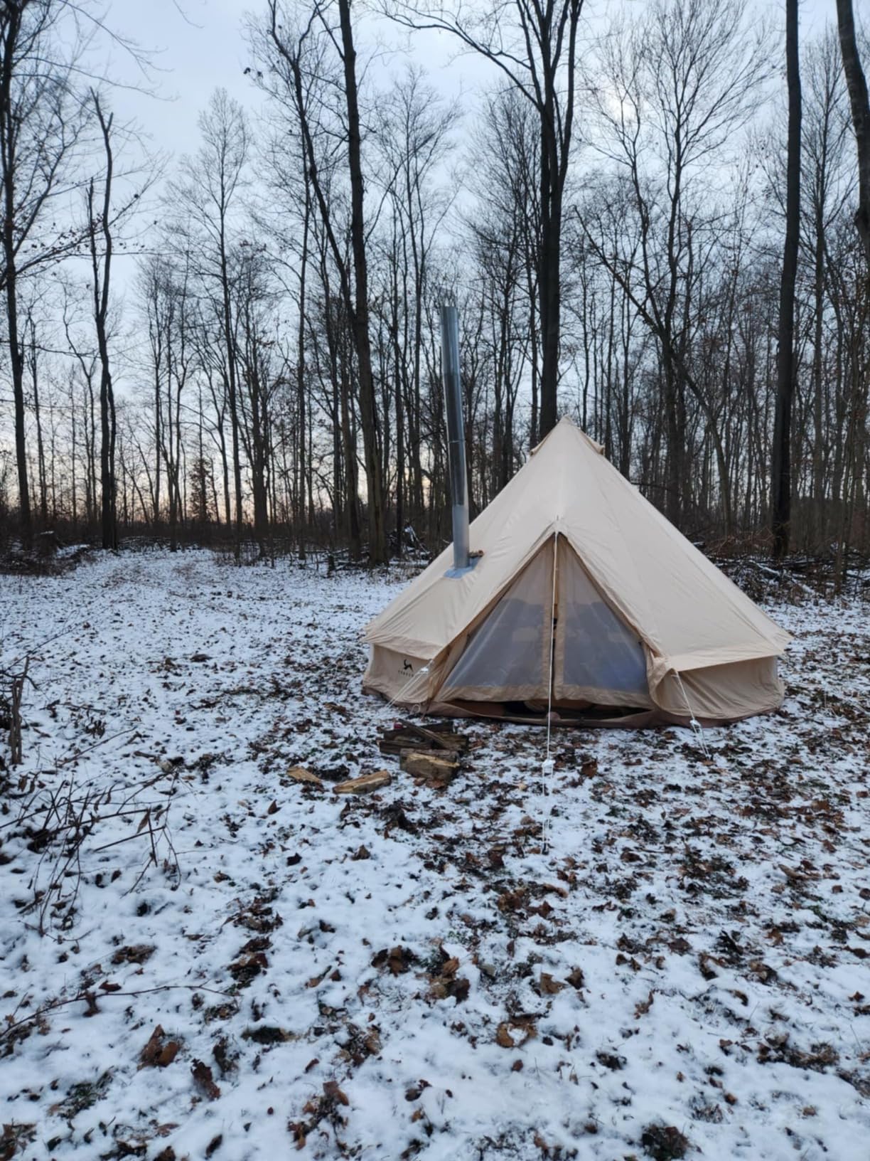 $48/mo - Finance MC TOMOUNT Canvas Tent Bell Tent Yurt with Stove Jack ...