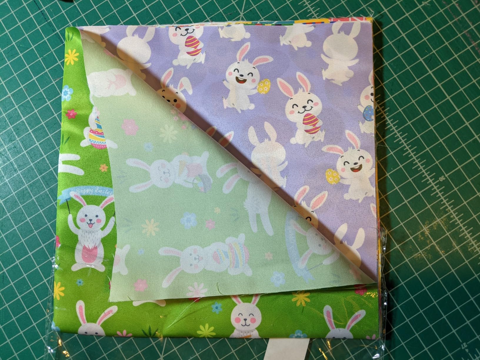 Amazon.com: Pack of 8 Easter Fat Squares Polyester Fabric Sheets ...