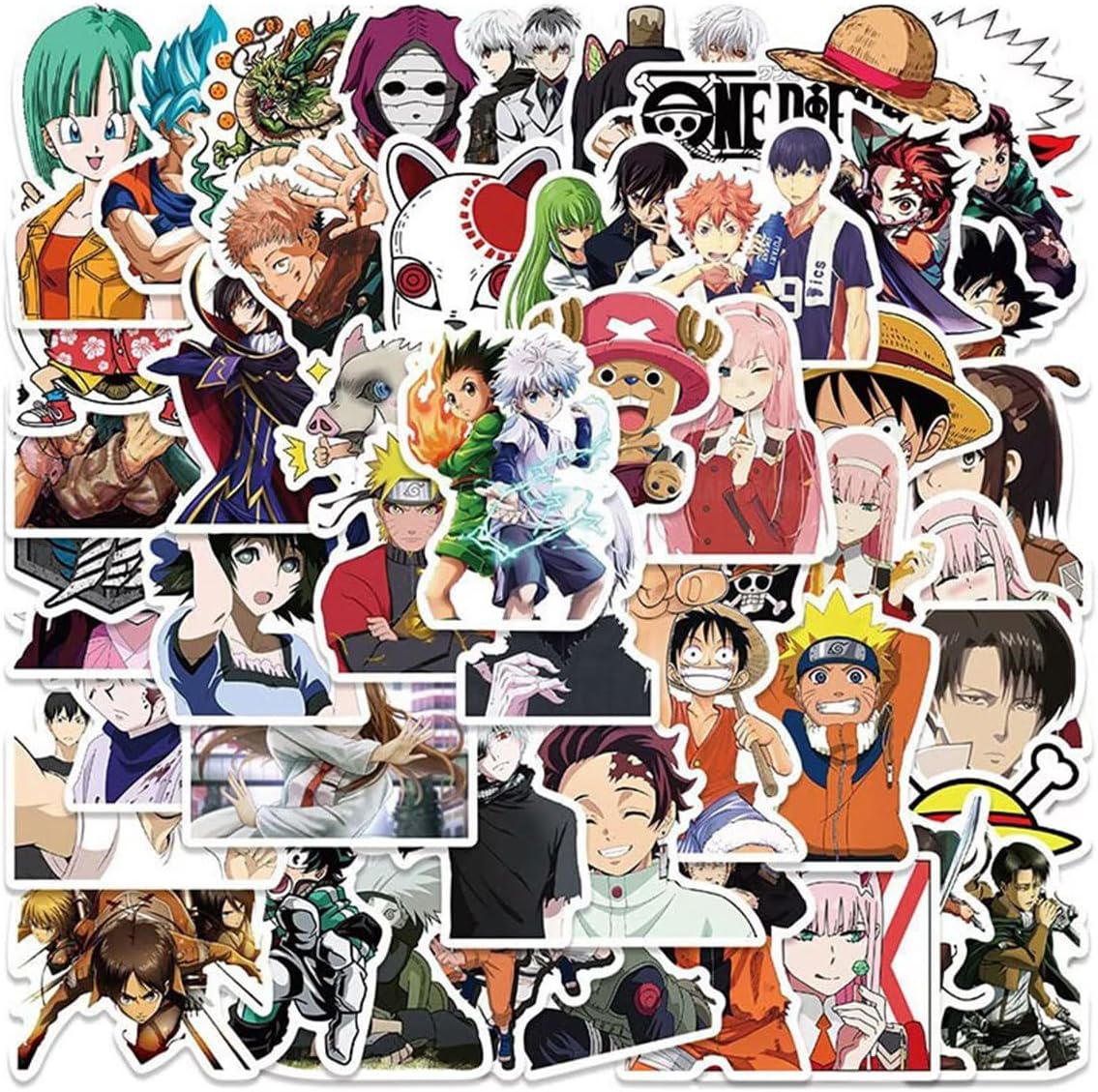Attack On Titan Stickers 50PCS AOT Stickers Cool Anime Stickers Vinyl ...