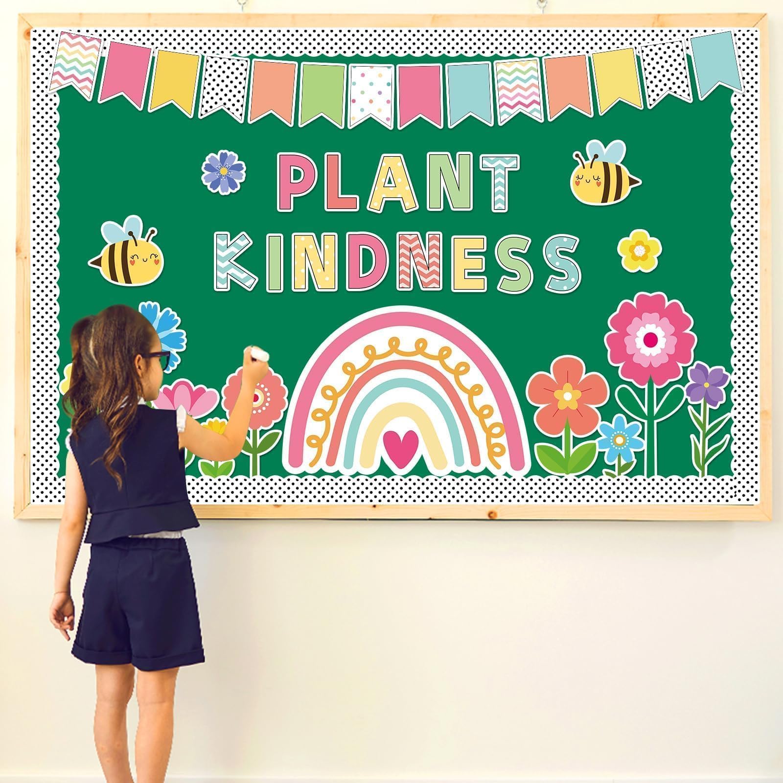 Snapklik.com : 98 Pcs Summer Floral Flowers Bulletin Board Decorations Plant Kindness Bulletin ...
