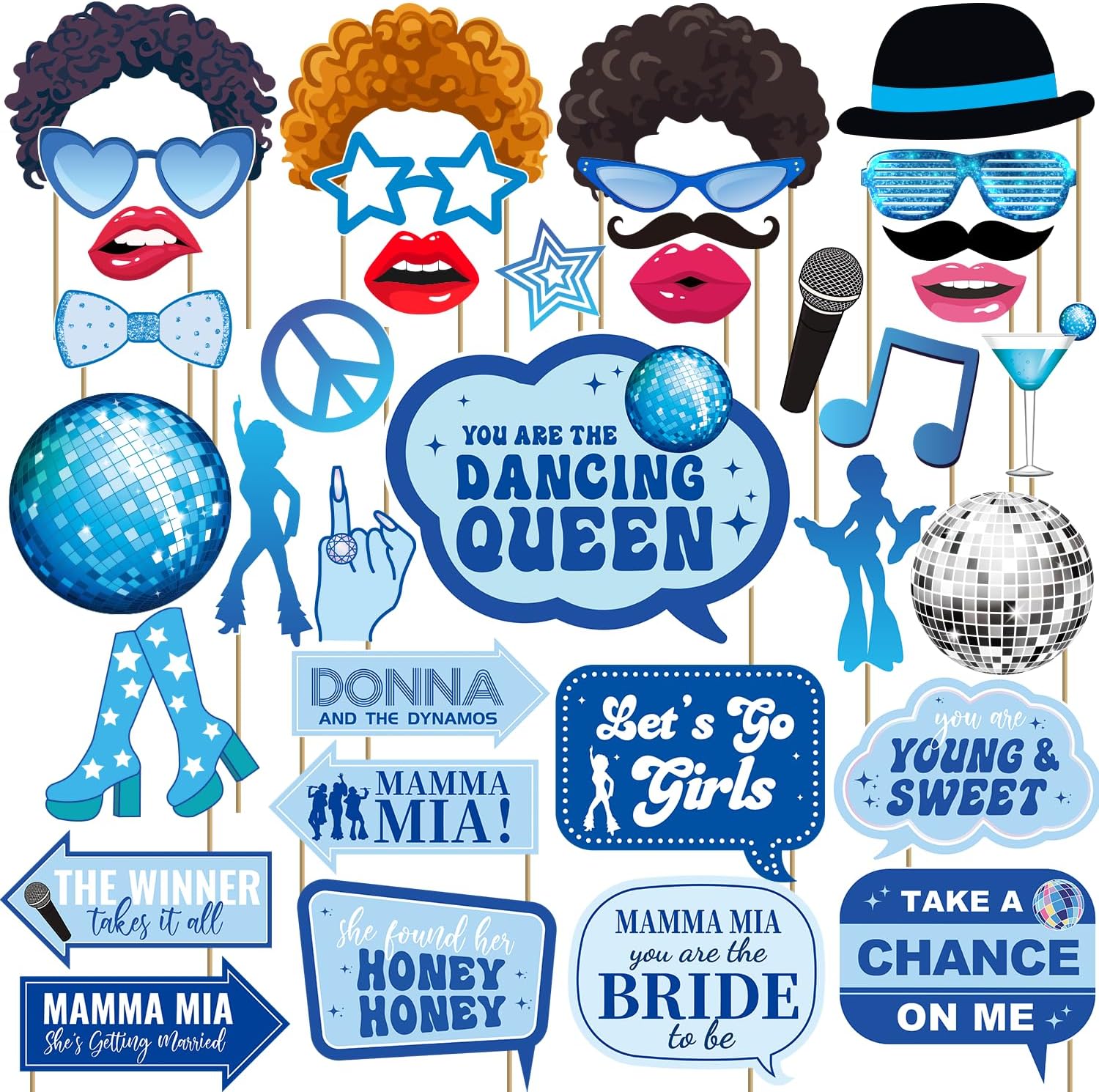 Amazon.com: Bridal Shower Decorations Bride to Be Party Photo Booth ...