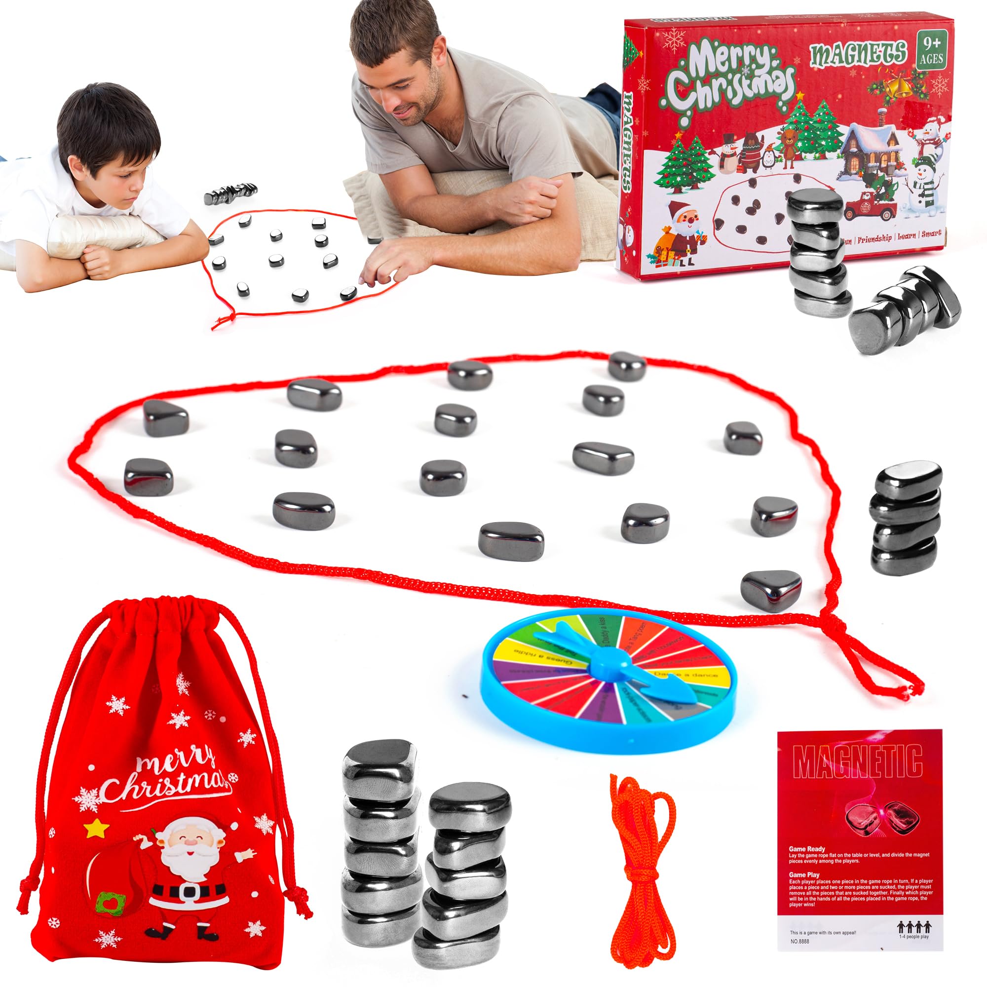 Magnetic Chess Game Stones Christmas Set, Magnetic Stones Game Magnetic ...
