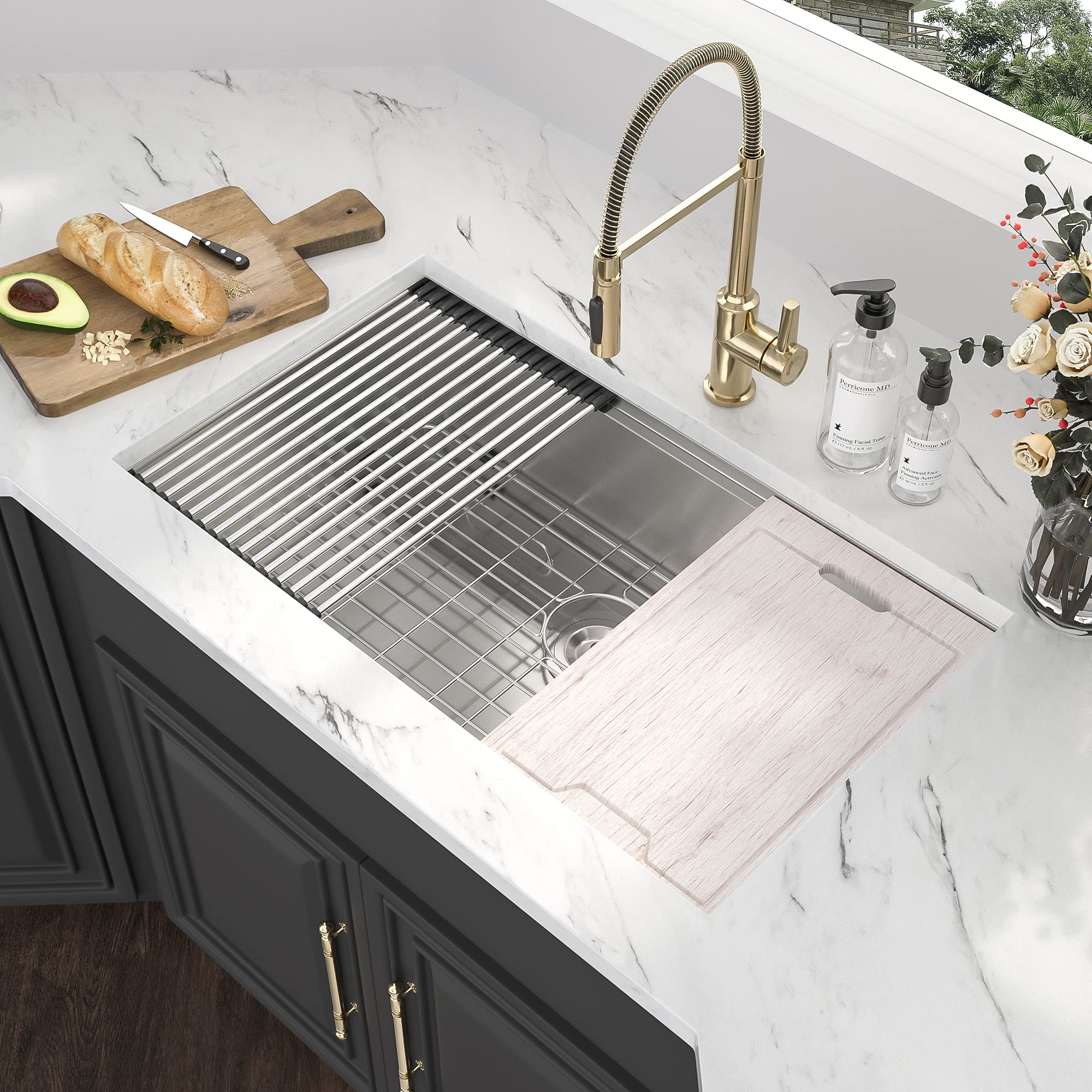 Snapklik.com : 32 Kitchen Sink Undermount - 32x19 Undermount Kitchen ...