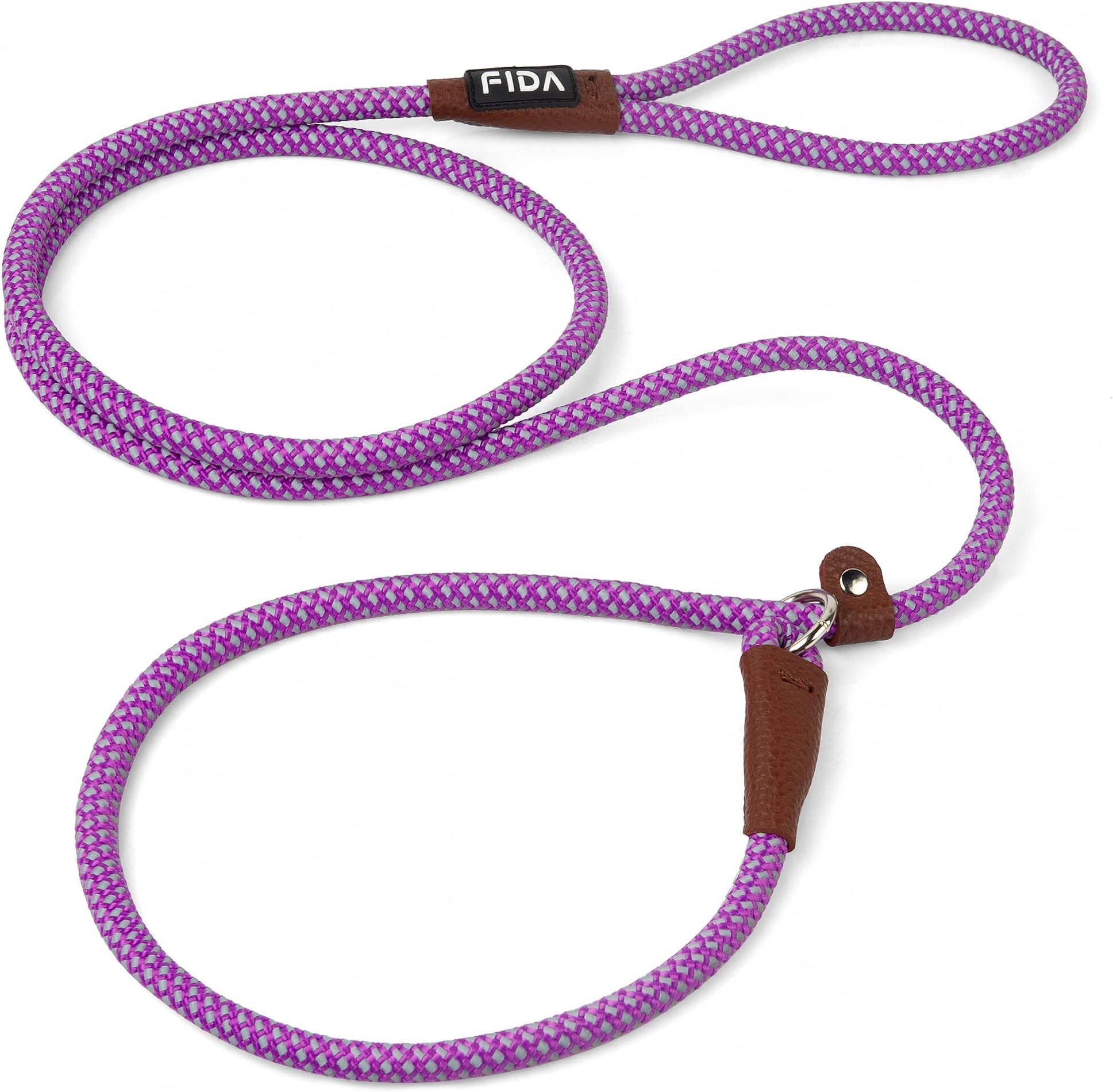 Fida Slip Rope Dog Lead | 1.8m, One-Size-Fits-All, Slip-On Rope Leash ...