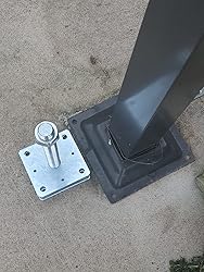 Adjustable Bolt Down Pergola Post Support Shoe Feet Galvanised Heavy ...