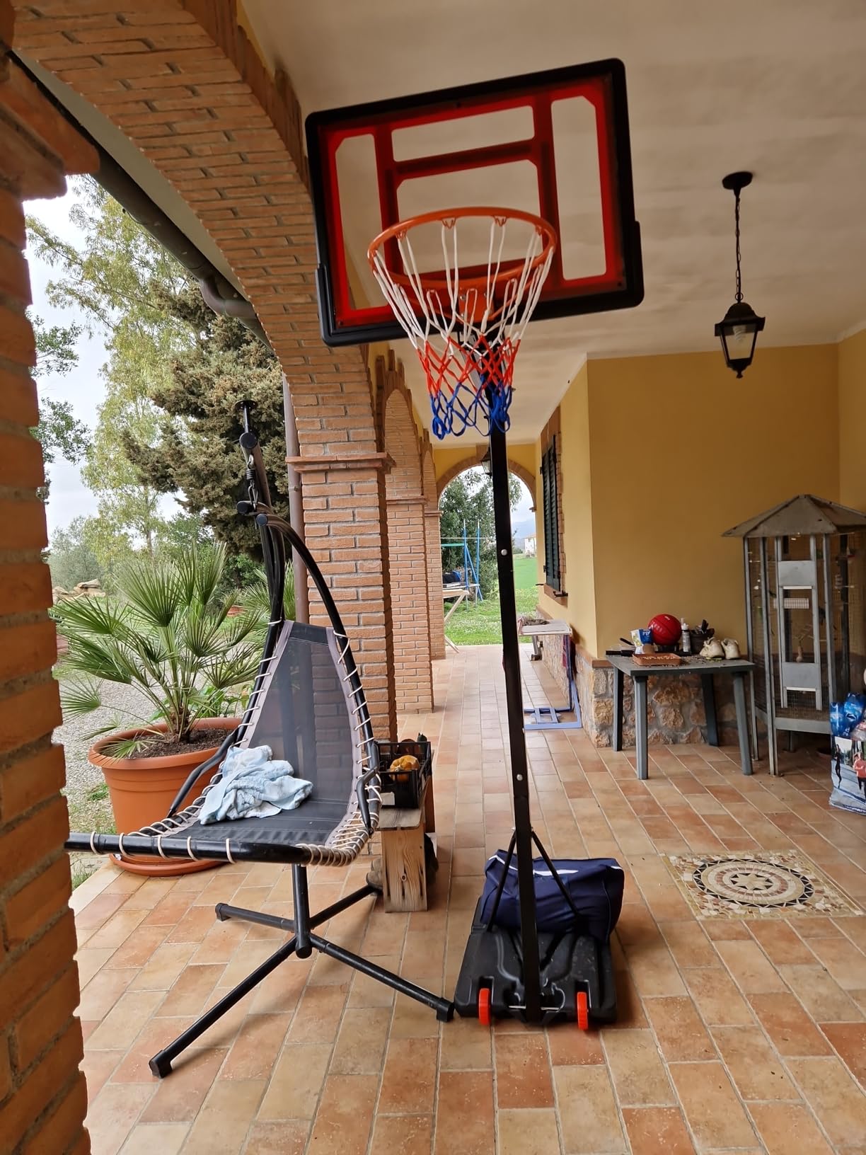 COSTWAY Canestro da Basket da 1,05M a 2,6 M, Canestro da Basket ...