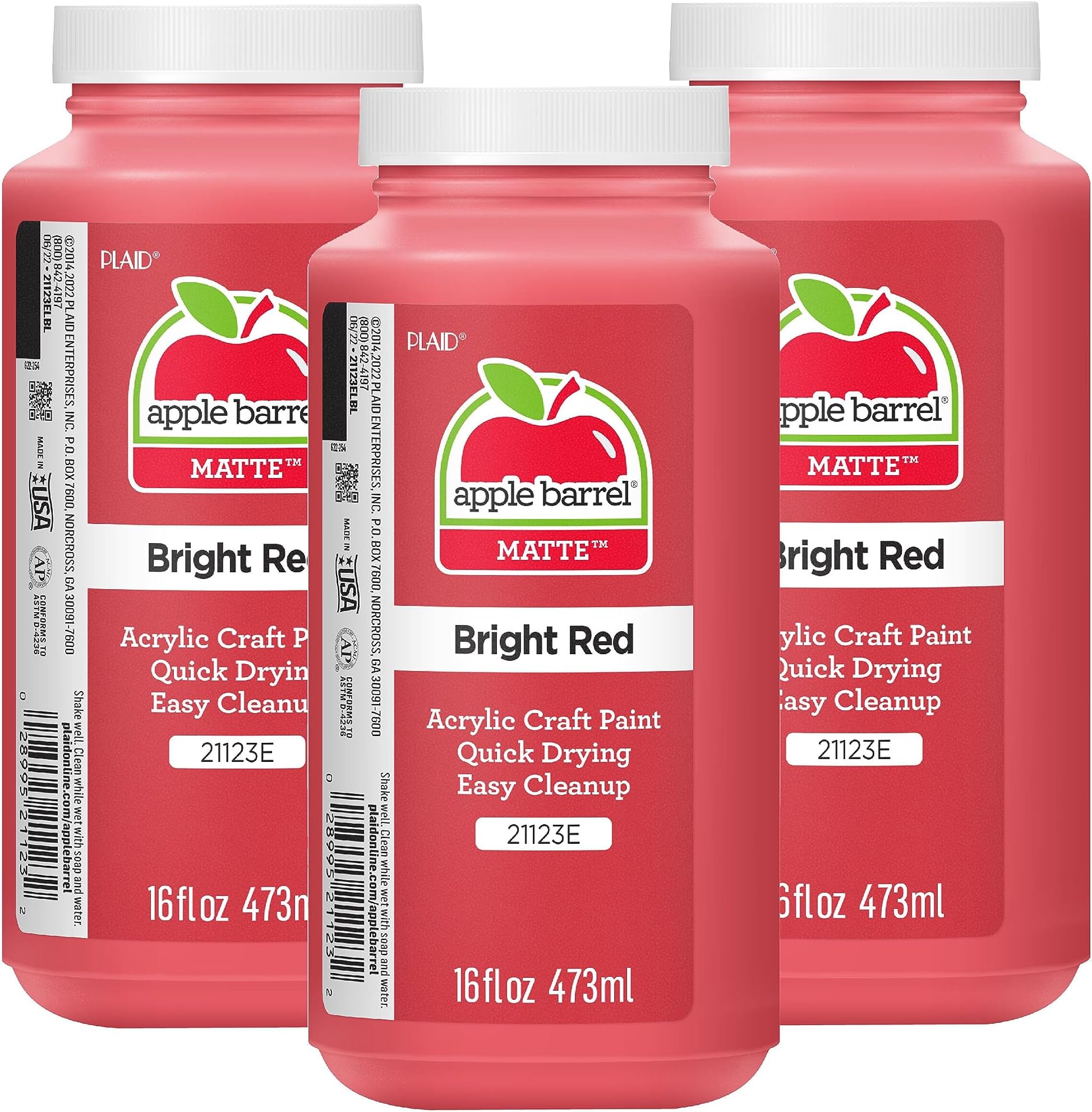 Amazon.com: Apple Barrel Acrylic Paint in Assorted Colors (16 Ounce ...