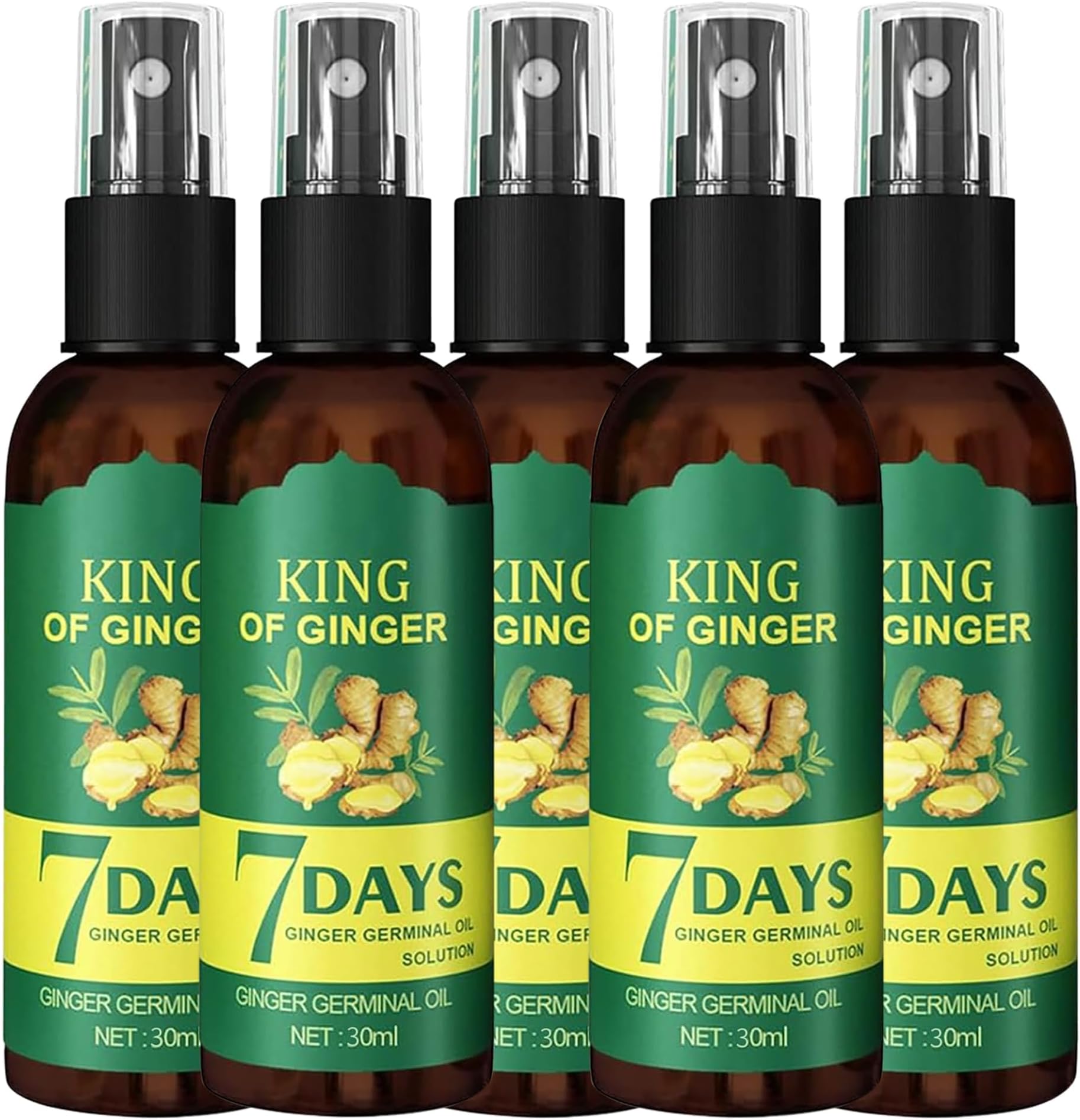 Amazon.com : "MQSHUHENMY Shouga Kingu Hair Growth Oil, Ginger Oil, 50ml ...