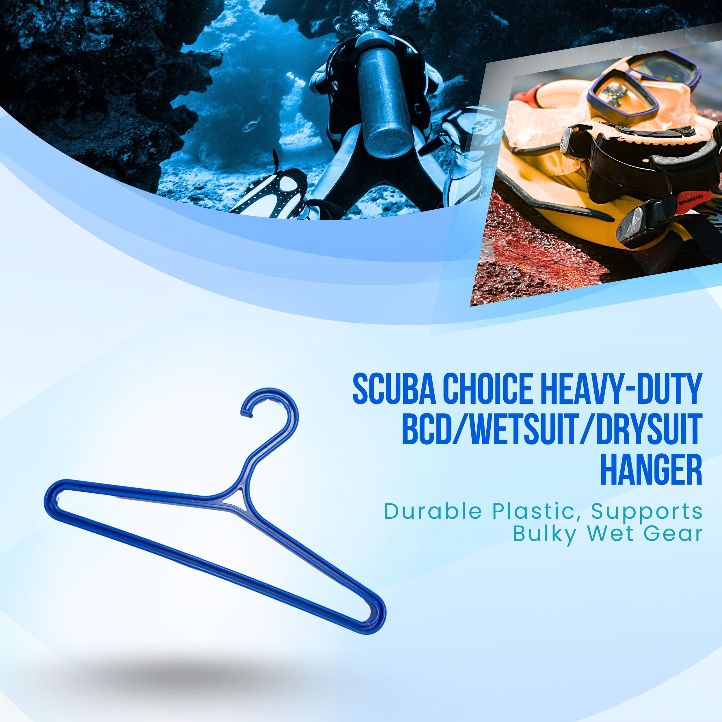 Snapklik.com : Wetsuit & Drysuit Hanger - Heavy-Duty, Durable Wide ...