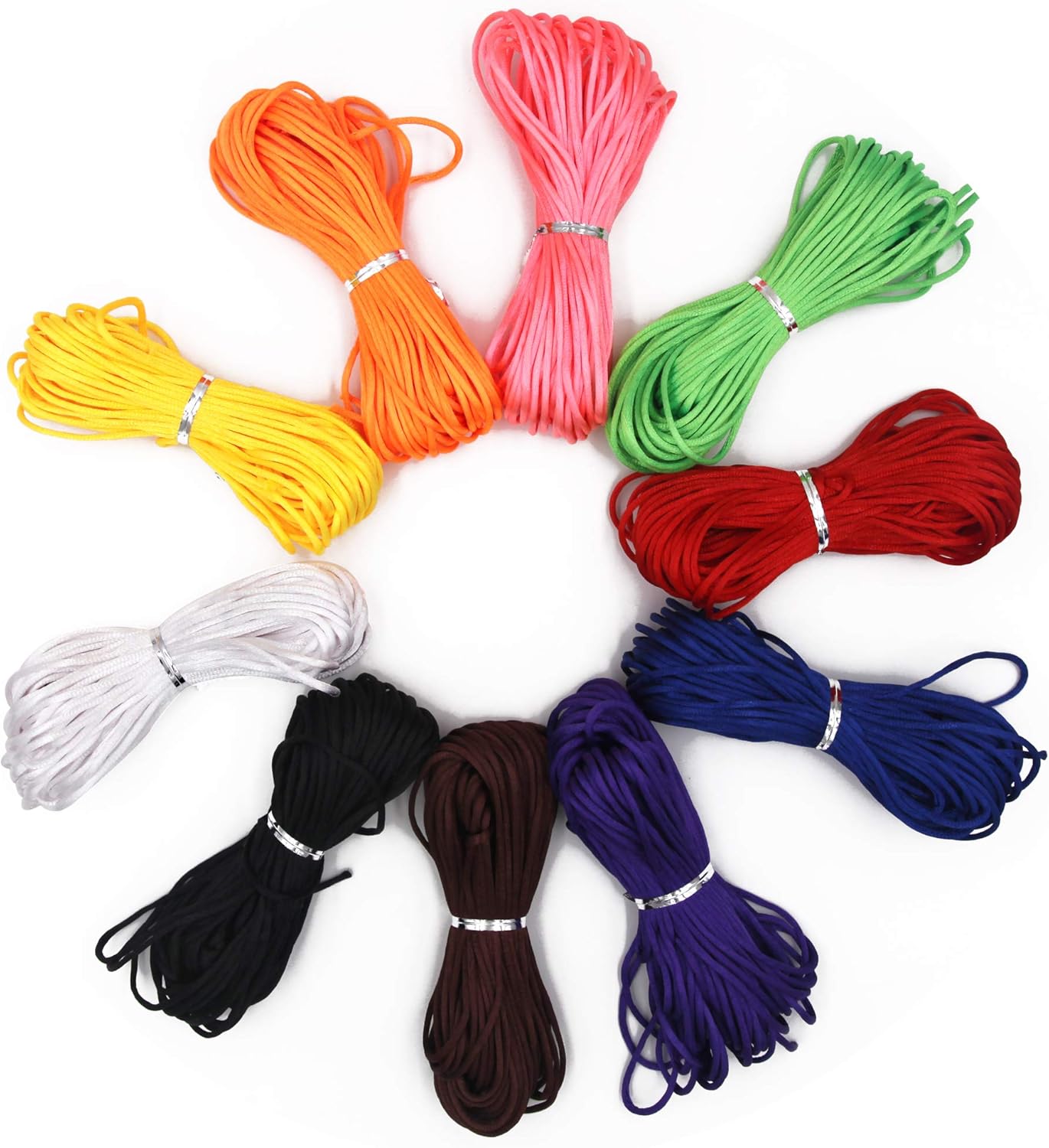 Amazon.com: EuTengHao 2mm Cords Satin Nylon Decorative Rope Craft ...