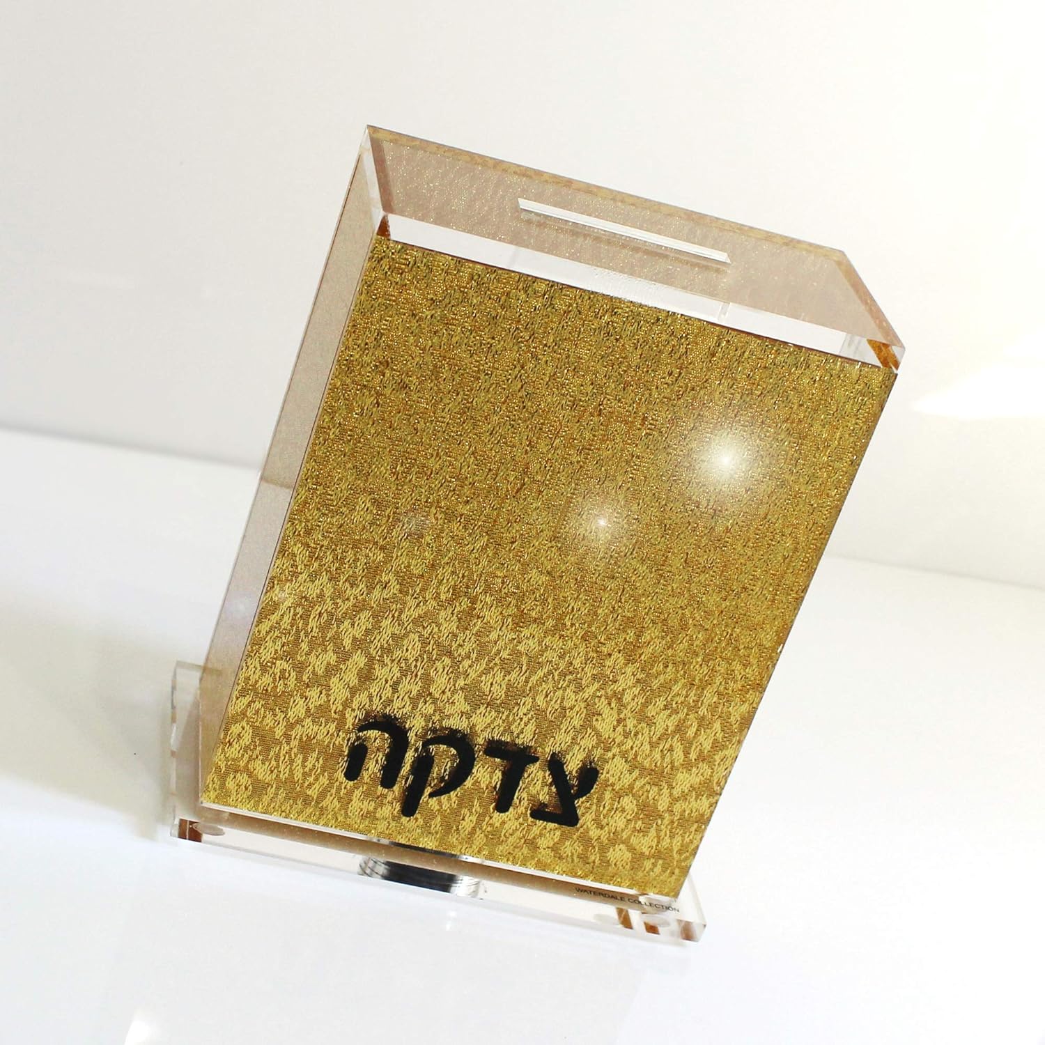 Amazon.com: Waterdale Lucite Pushka Tzedakah Box Charity Box : Home ...