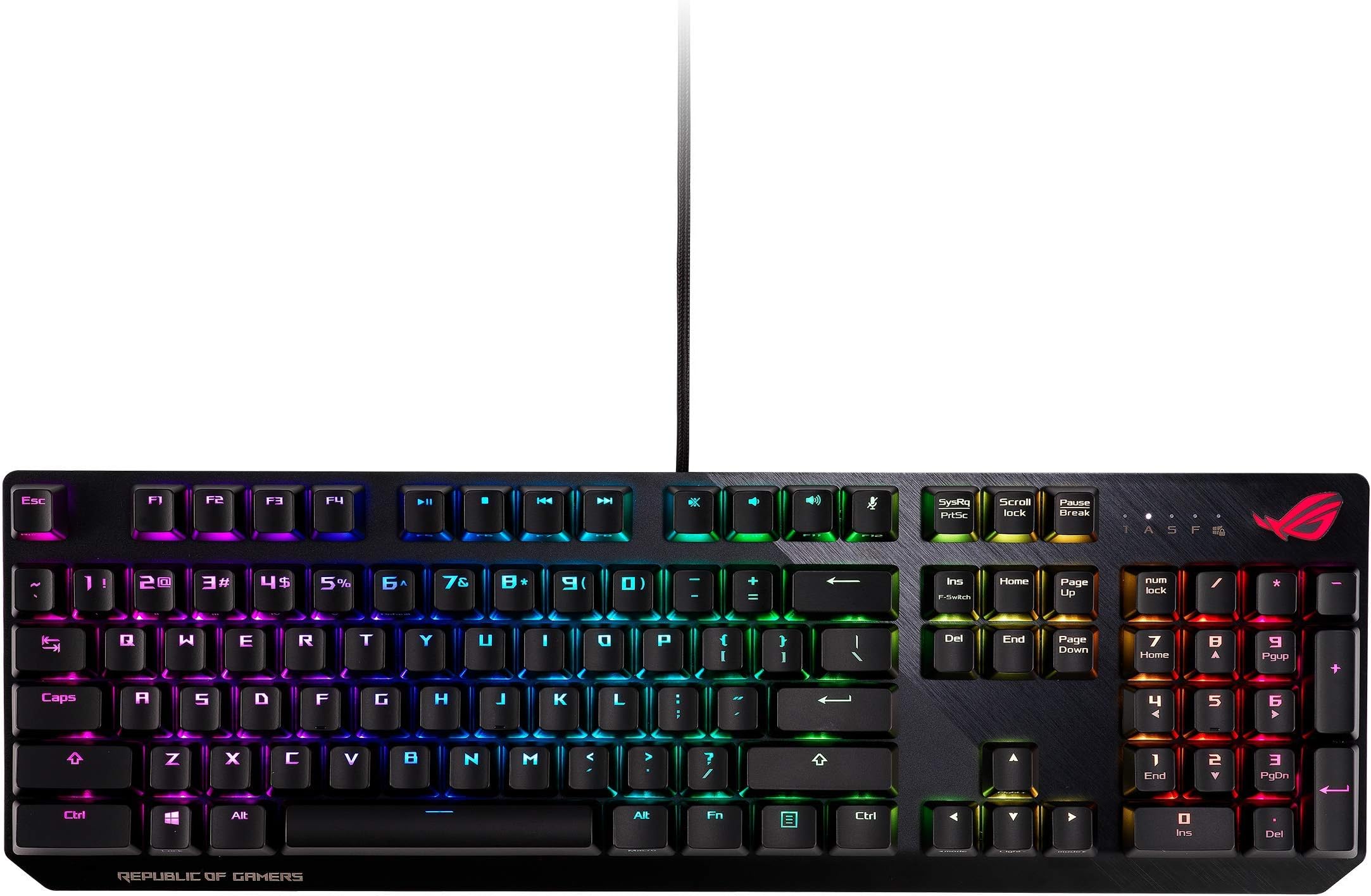 Amazon.com: ASUS RGB Mechanical Gaming Keyboard - ROG Strix Scope ...