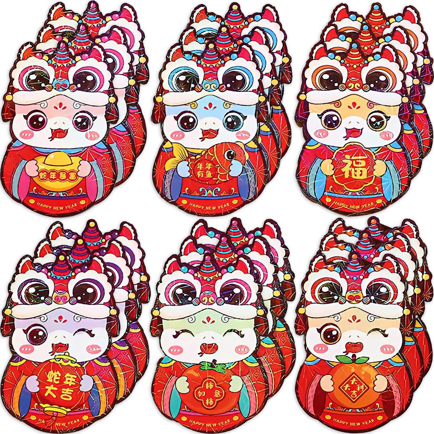 Snapklik.com : 18 PCS Chinese New Year Red Envelopes 2025 Year Of The ...