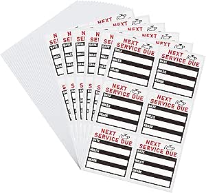 Amazon.com: Hybsk 150pcs Static Cling Oil Change Stickers Clear Oil ...