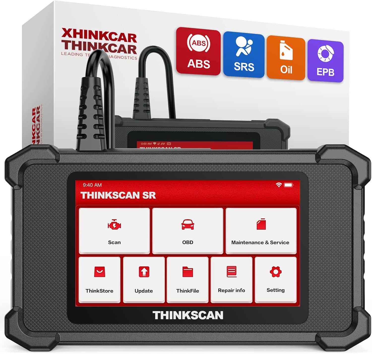 THINKCAR ThinkScan SR2 Pro Car Diagnostic Tool, OBD2 Code Reader for ...