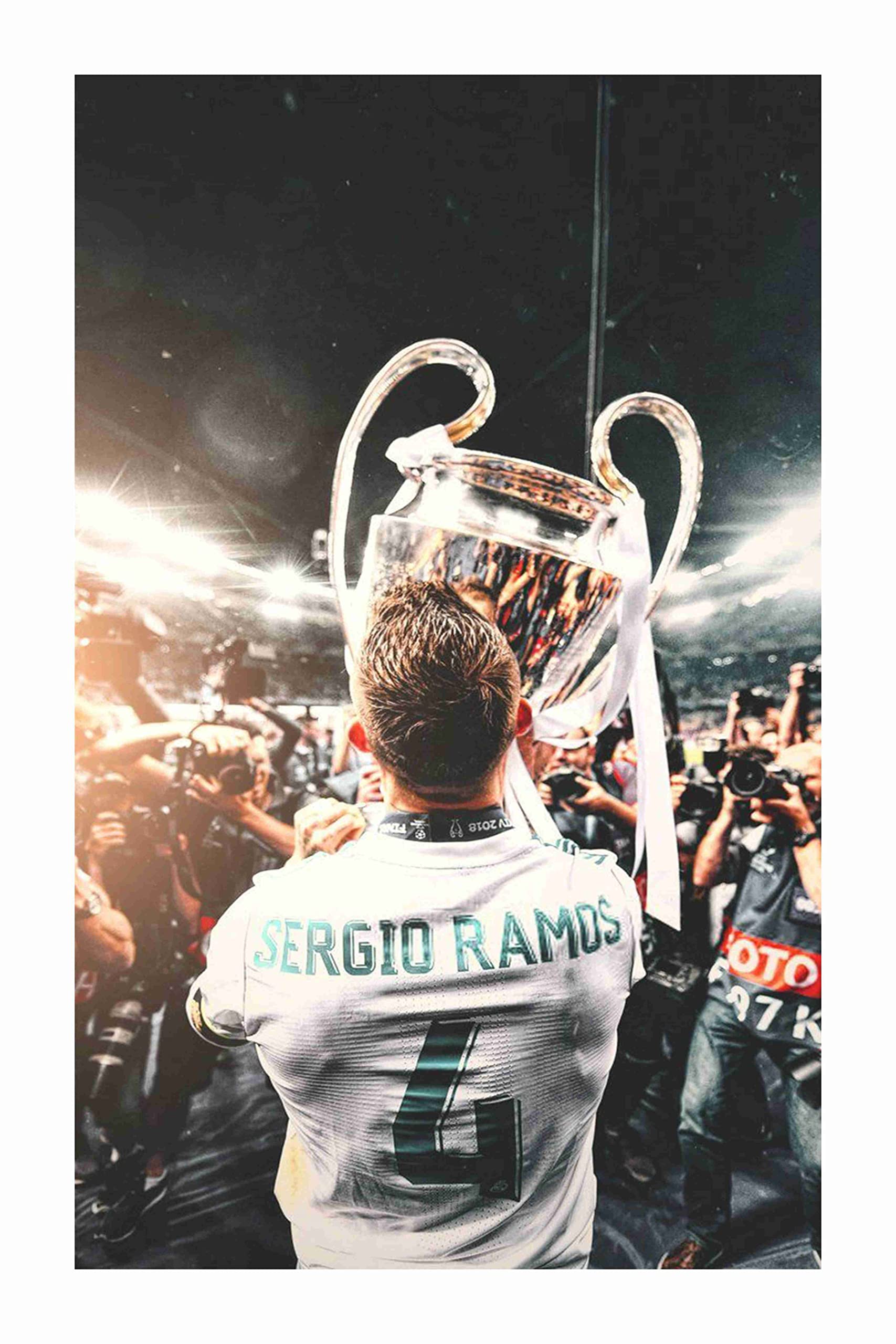 BALDAU PRINTS Sergio Ramos Footballer Wall Poster For Room (Gloss ...