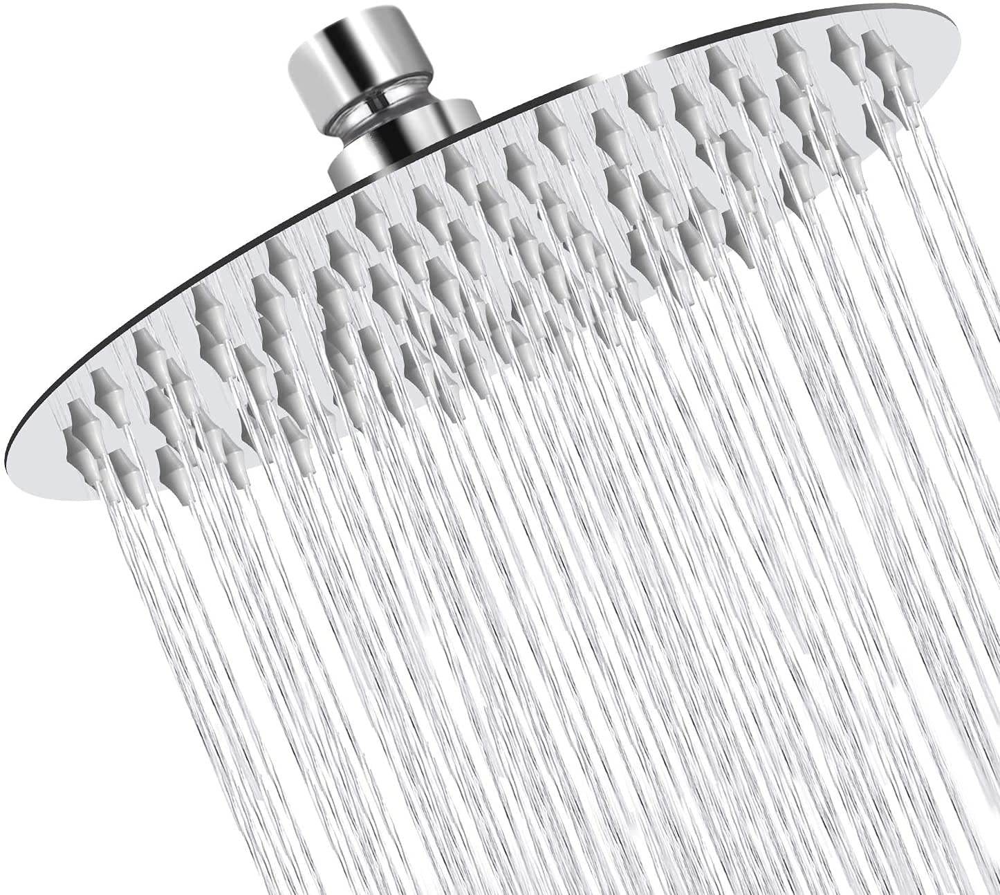Buy PESCA SS-304 Grade 8-INCH Ultra Slim Overhead Shower with Swivel ...