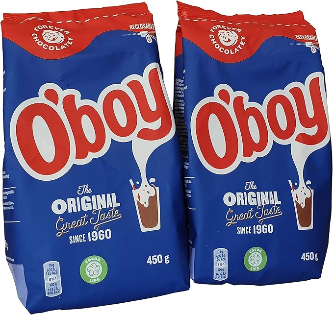 Oboy Hot Chocolate Drink Refill Bags (2 x 450grams) : Amazon.co.uk: Grocery