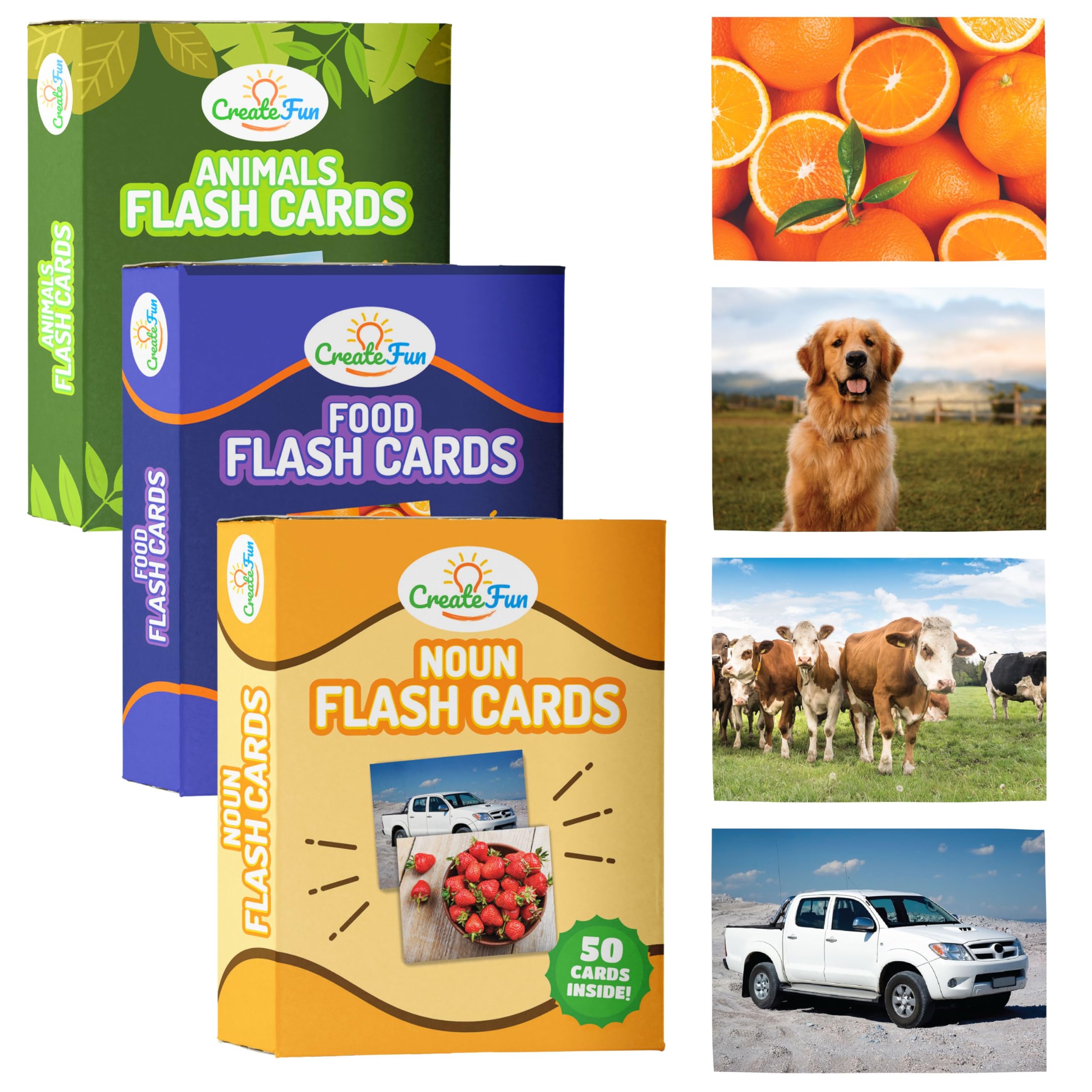 Buy Noun Flash Cards Expansion Pack - 150 Educational Flash Cards - Fun ...