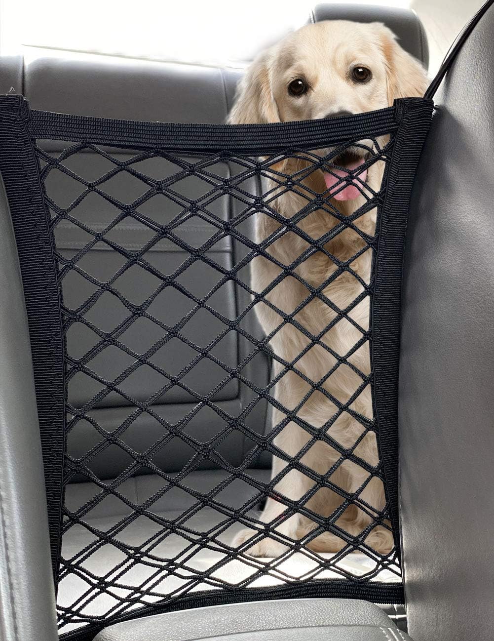 Amazon.com : ROPECUBE Pet Dog Car Net Barrier, Stretchable Mesh ...